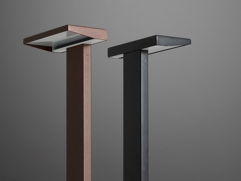 LED powder coated aluminium bollard light OPTI-POLE By Linea Light Group