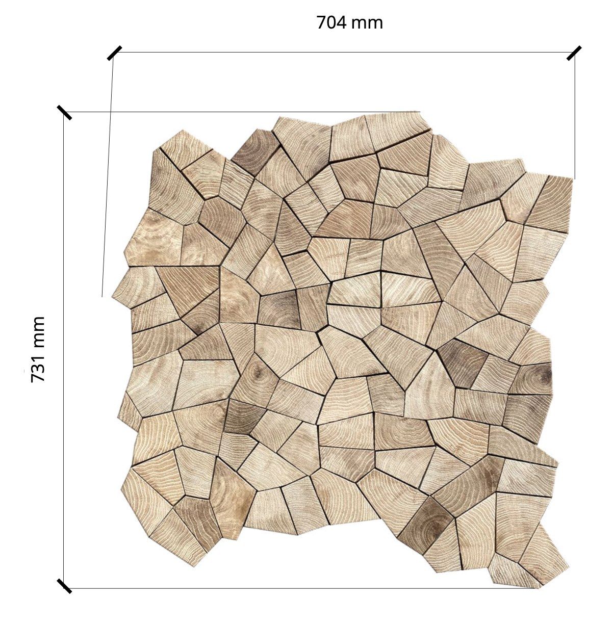 OPUS NATURAL Oak wall/floor tiles By OSCARONO | design Raphaël Navot
