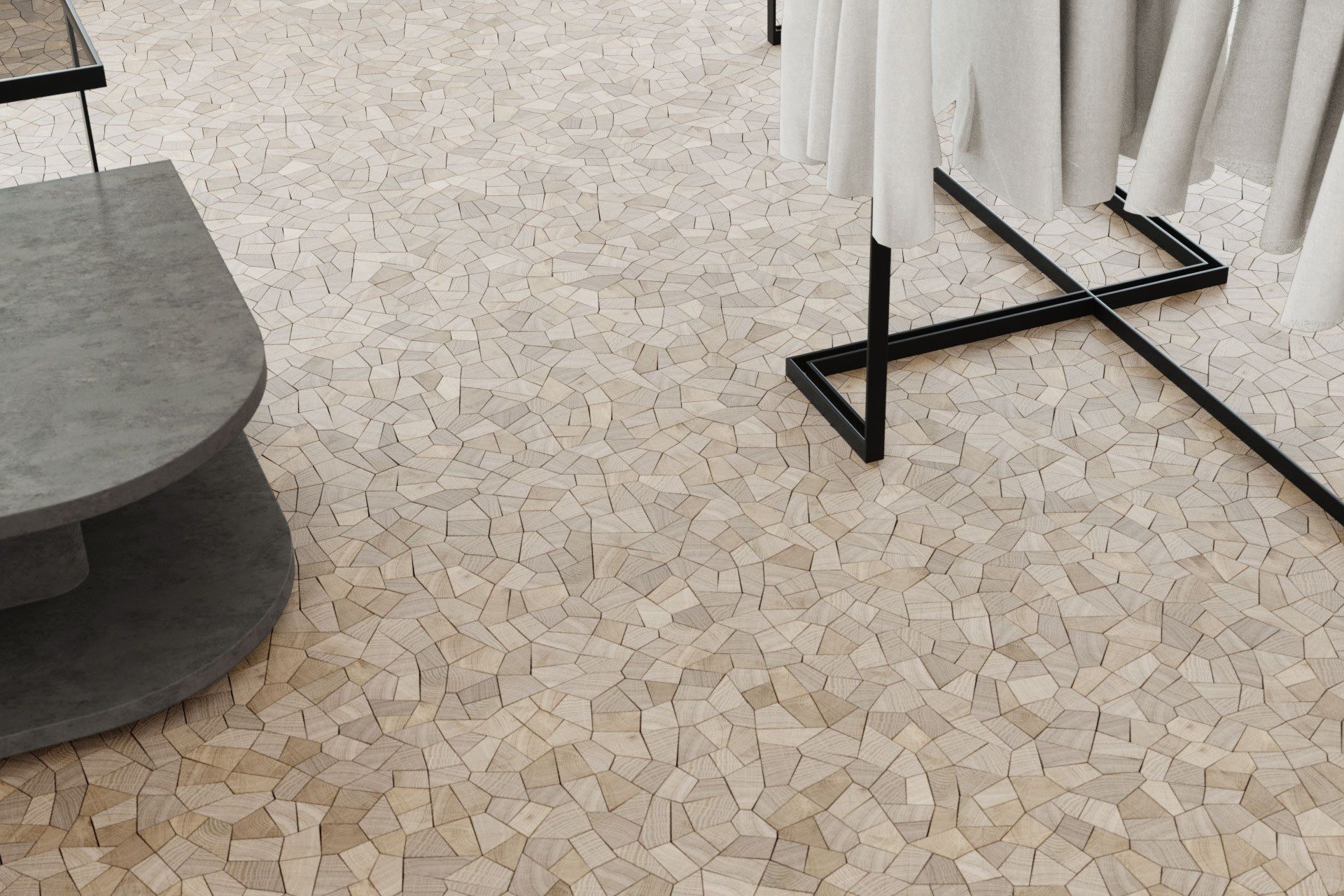 OPUS NATURAL Oak wall/floor tiles By OSCARONO | design Raphaël Navot