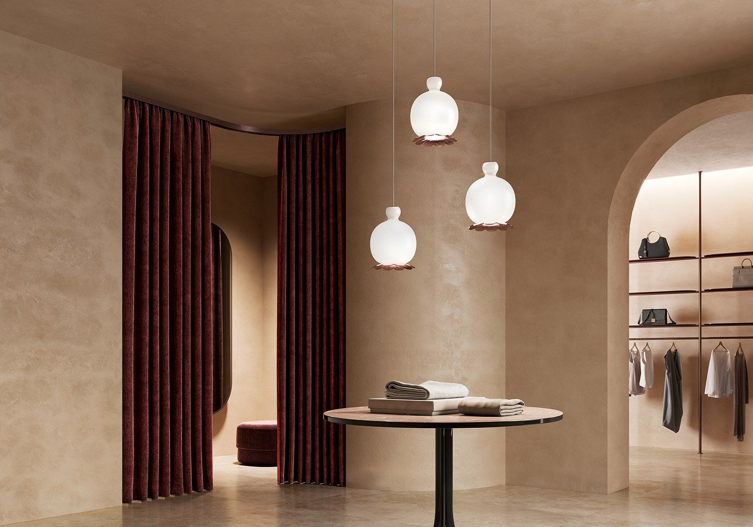 OPYO Opal glass pendant lamp By KDLN | design Cristina Celestino