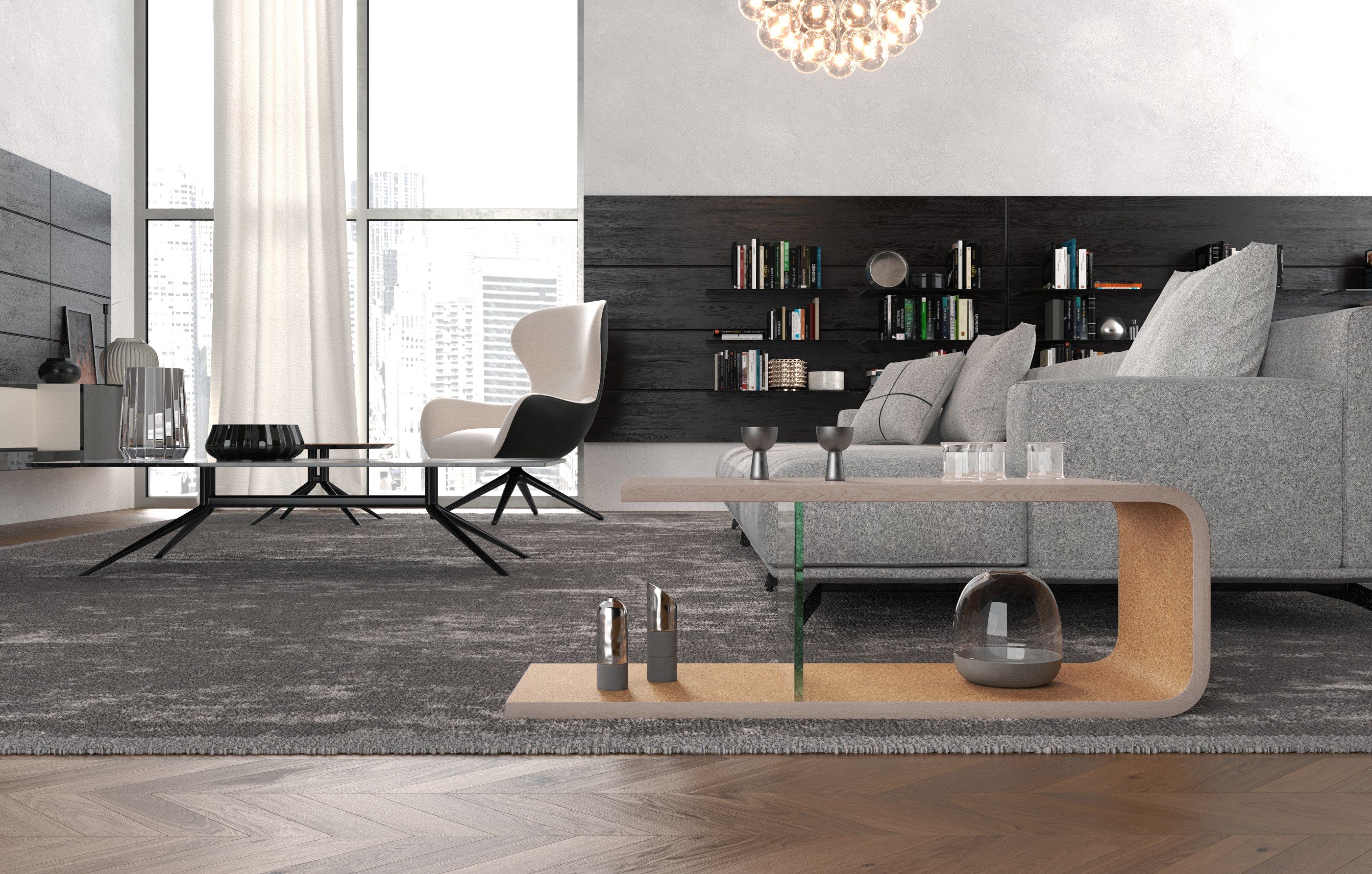 ORA Cork coffee table By OTQ | design Matteo Congiu