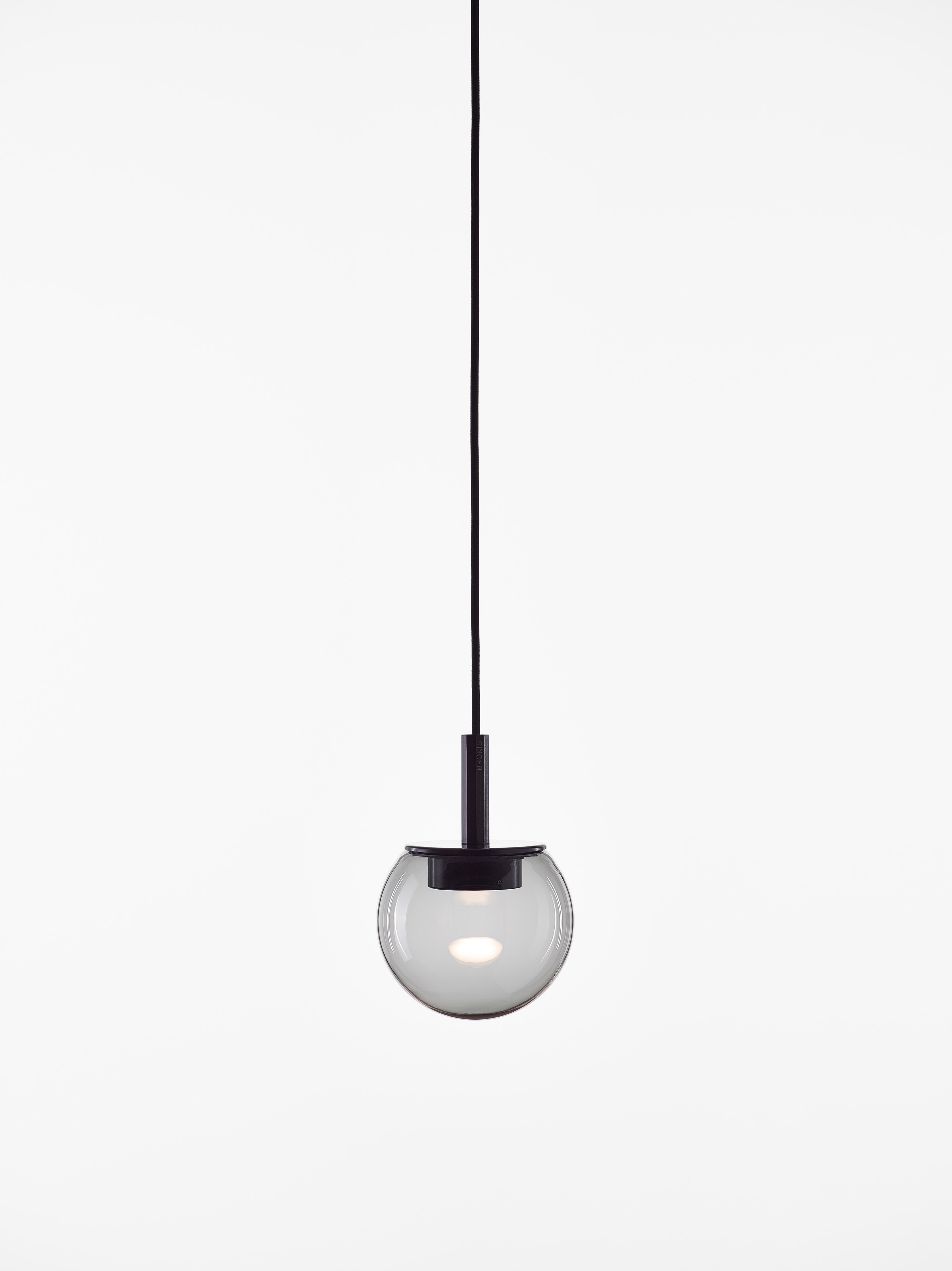 Blown glass pendant lamp ORBIS By BROKIS design Lucie Koldova