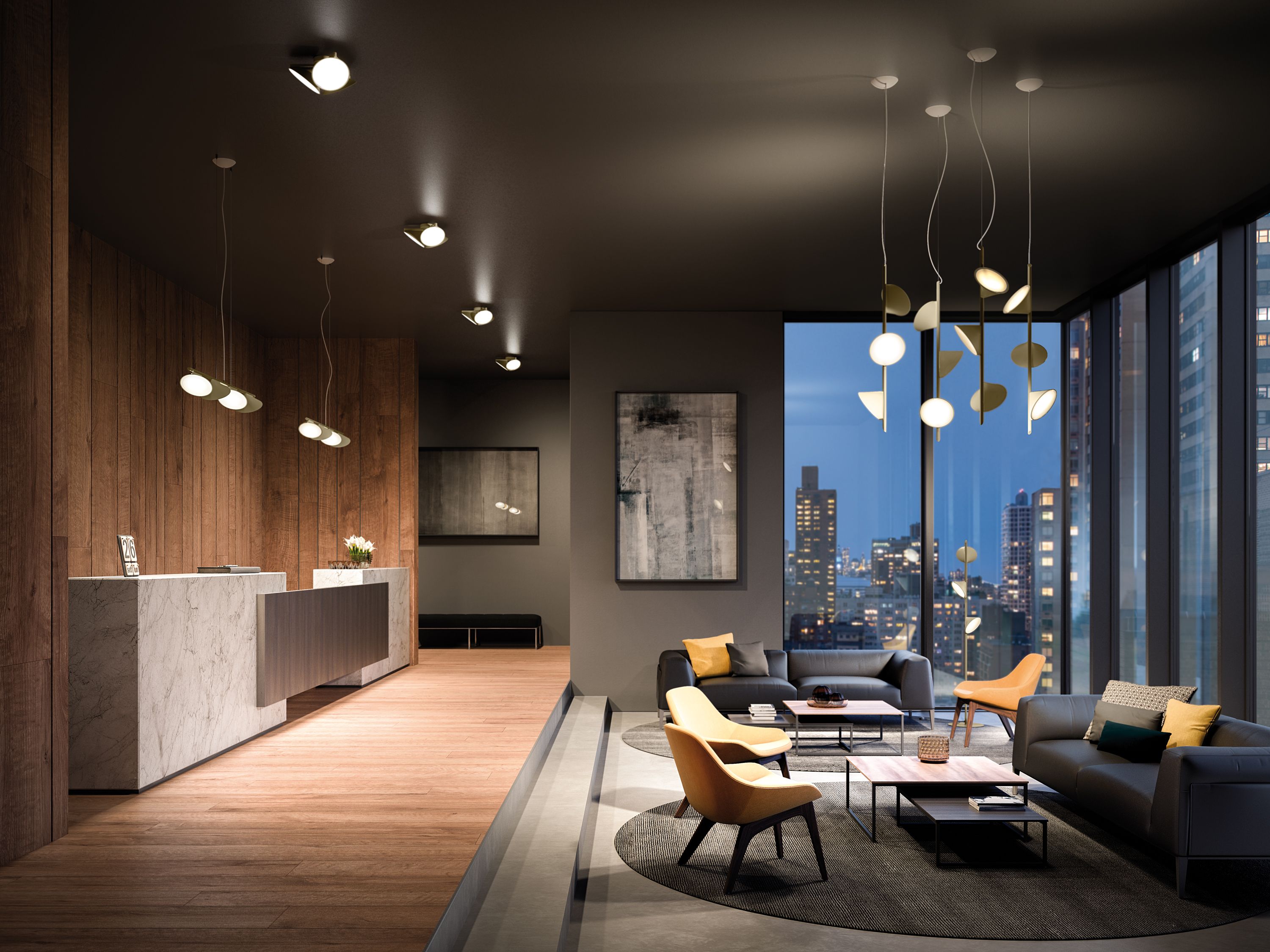 LED direct-indirect light aluminium pendant lamp ORCHID | Pendant lamp ...