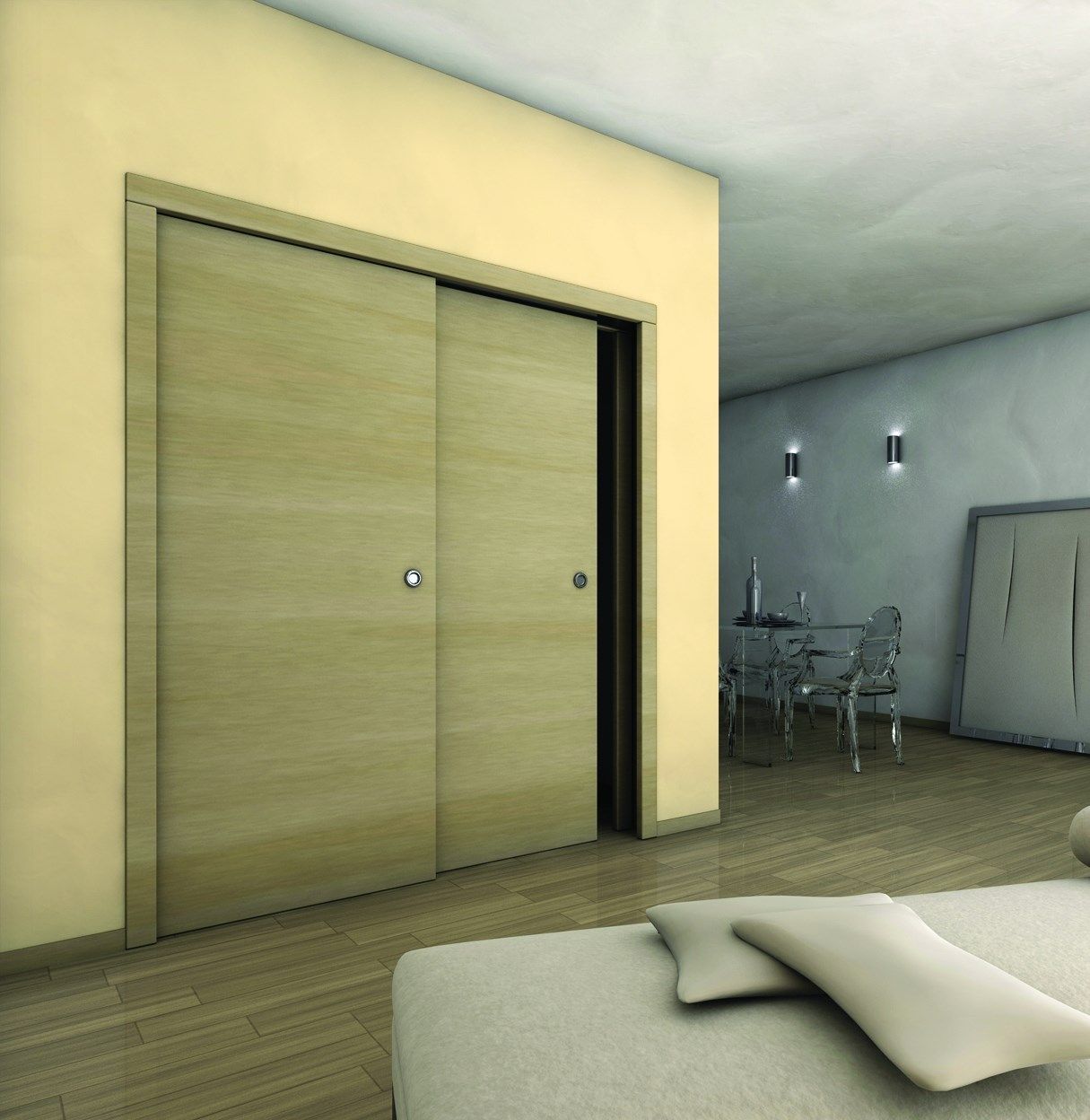 ORCHIDEA Sliding door system for large openings By FIBROTUBI