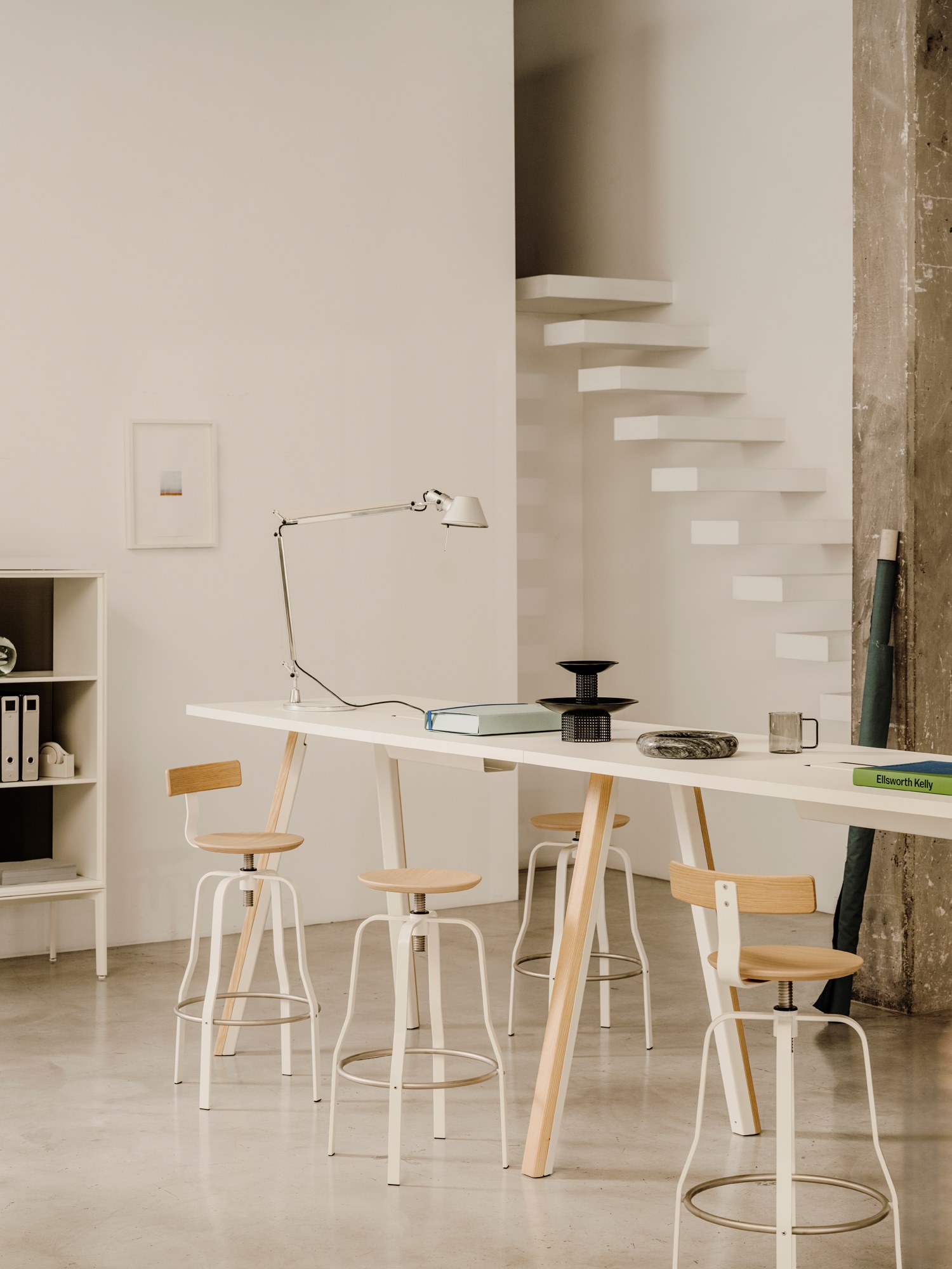 ORI Rectangular oak high table By Lapalma | design Romano Marcato