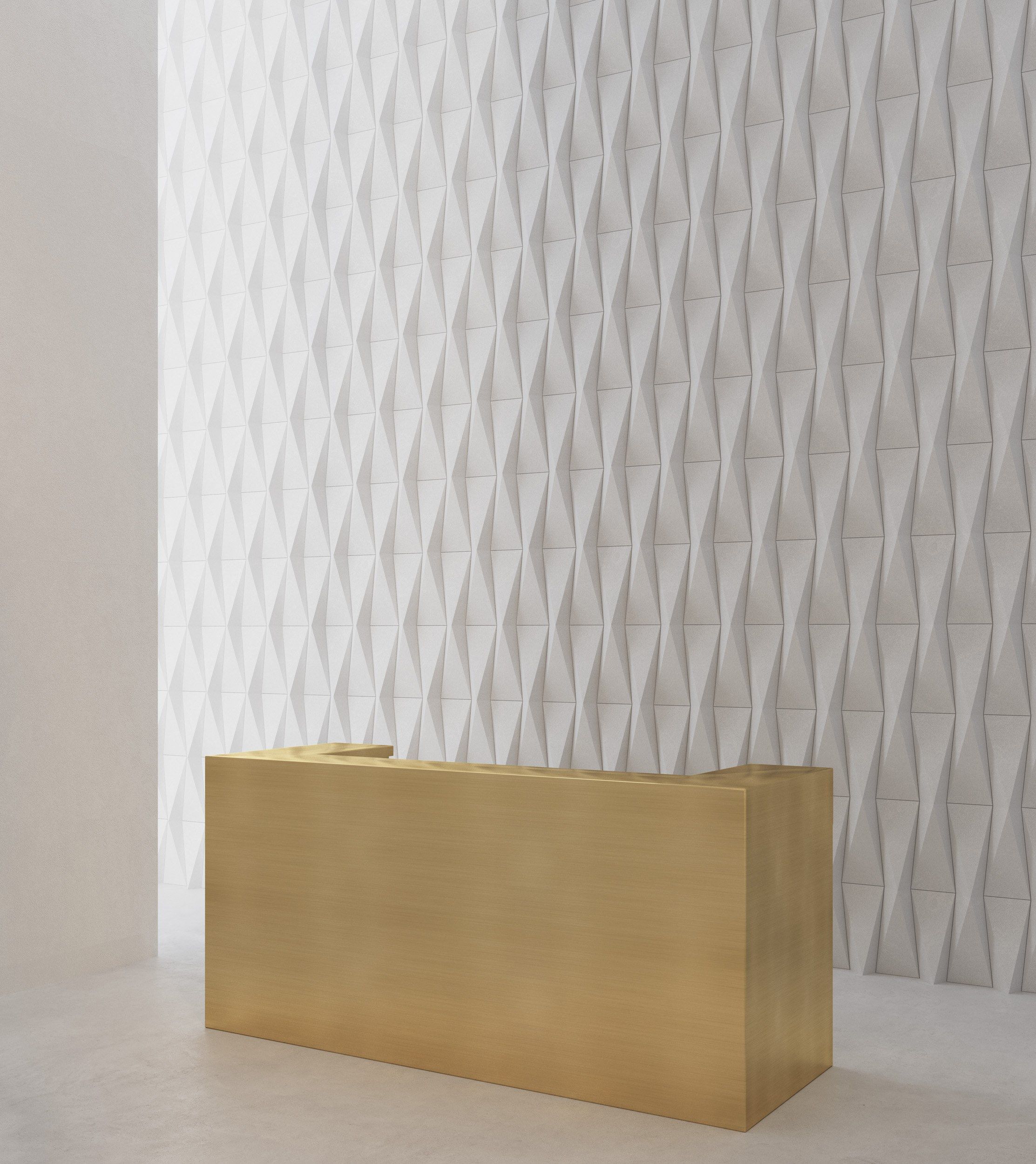 Cement 3D Wall Cladding ORIGAMI By Castelatto Italia
