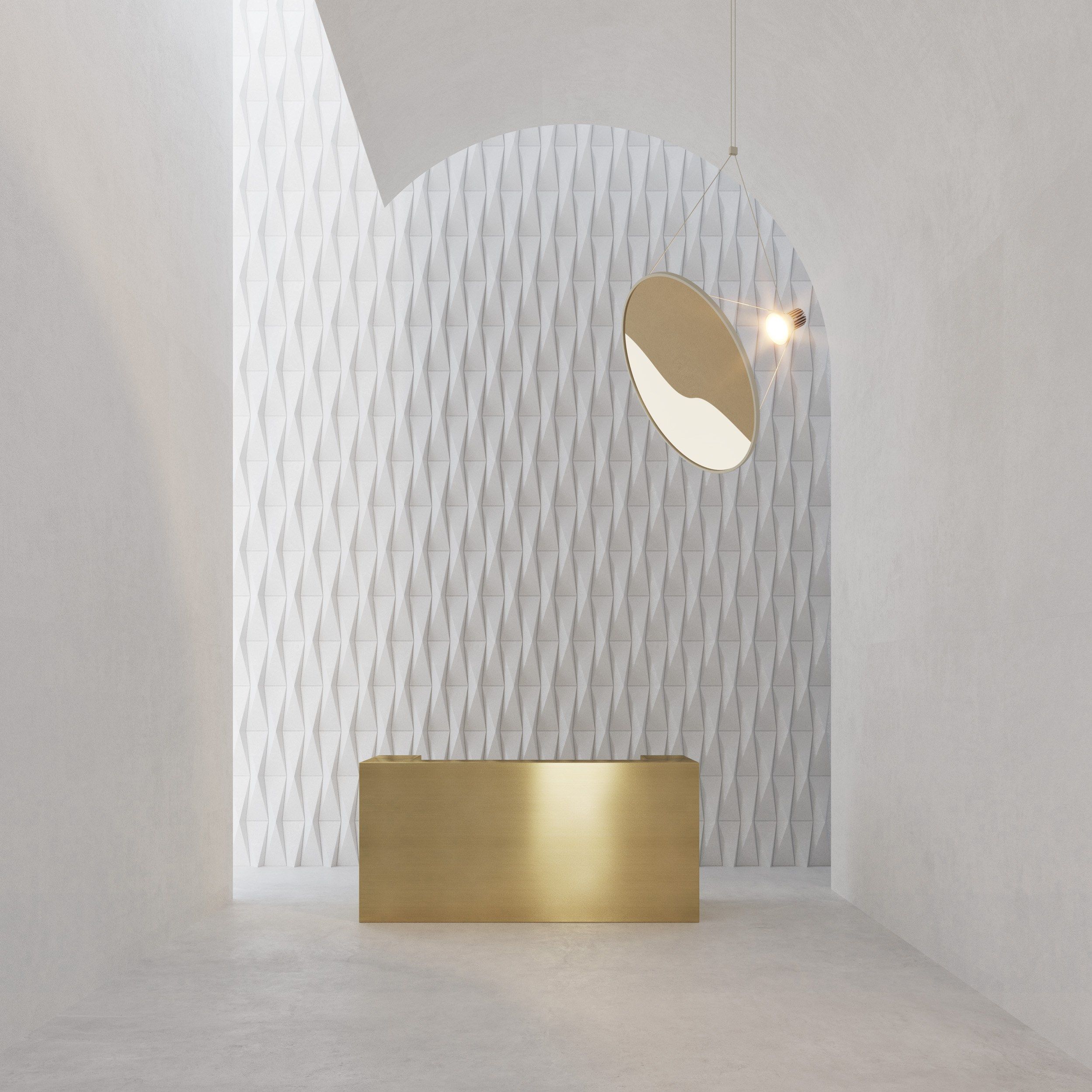 Cement 3D Wall Cladding ORIGAMI By Castelatto Italia