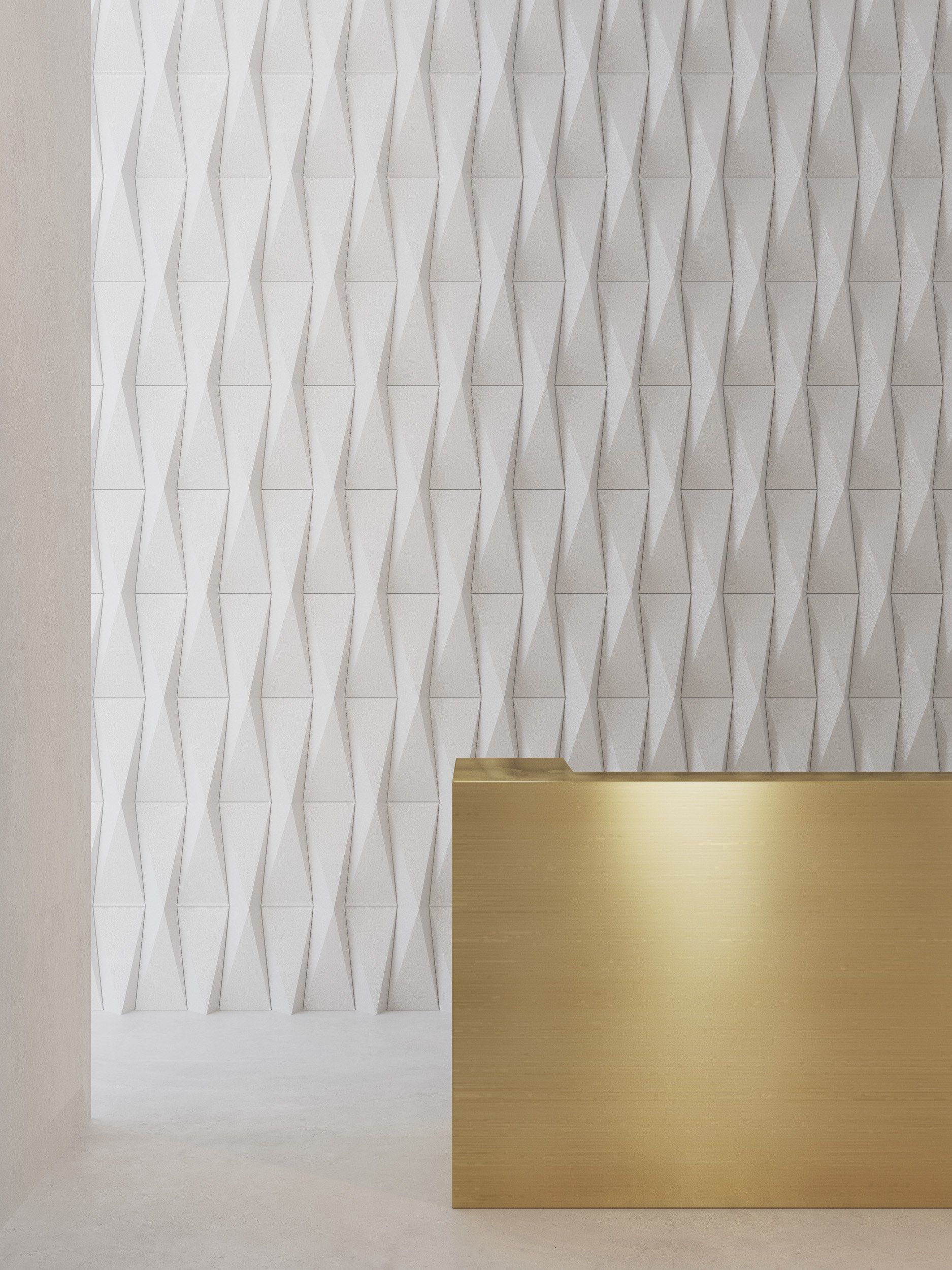 Cement 3D Wall Cladding ORIGAMI By Castelatto Italia