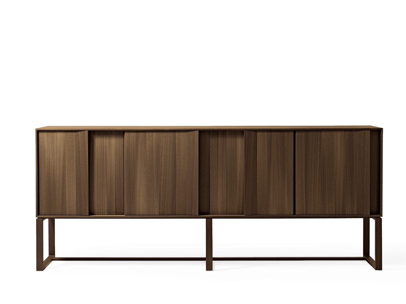 ORIGAMI Wooden sideboard with doors By Giorgetti | design Massimo Castagna