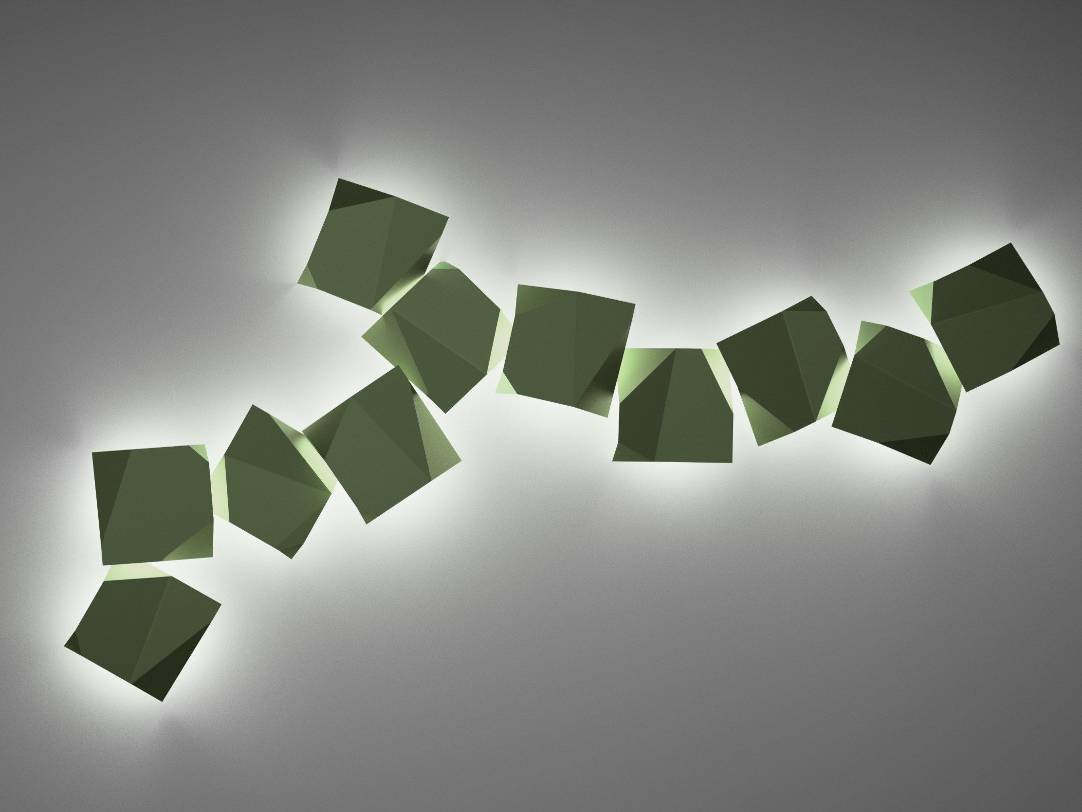 Applique a LED in policarbonato ORIGAMI | Applique - Vibia - Edilportale