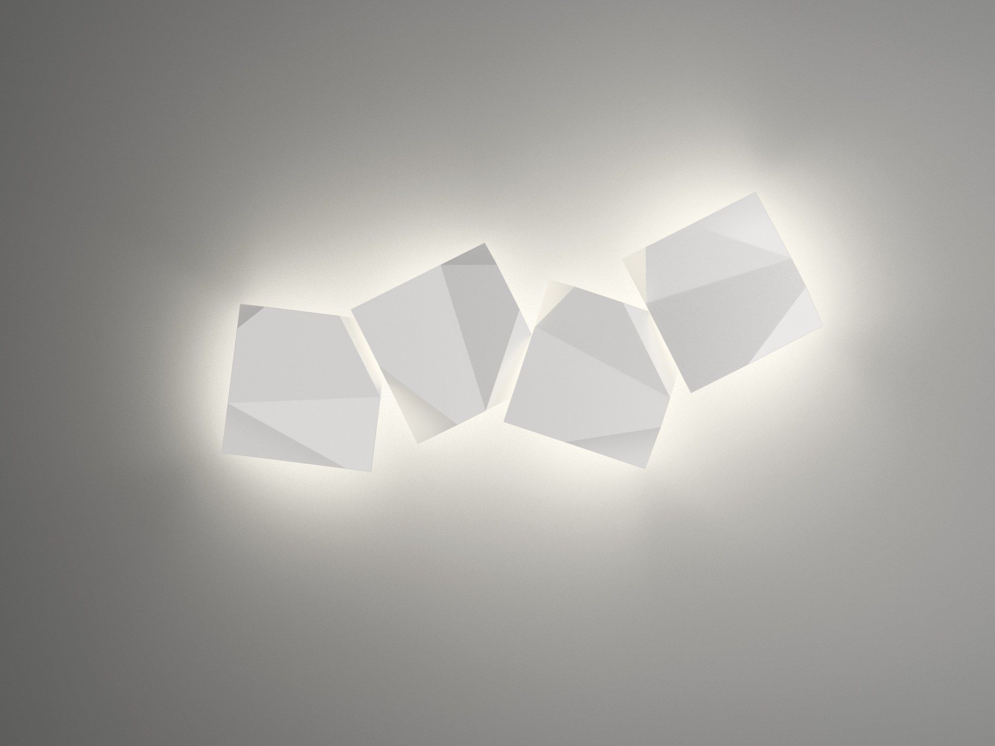 Applique a LED in policarbonato ORIGAMI | Applique - Vibia - Edilportale