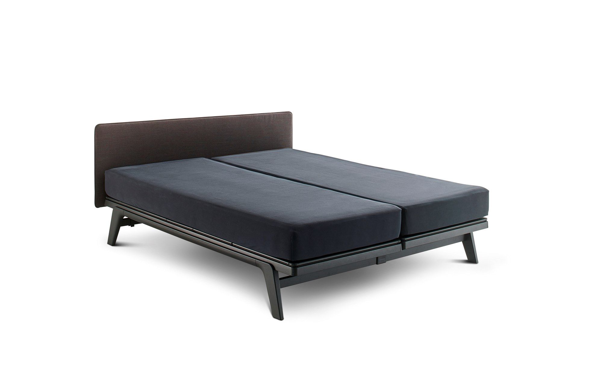 Bed with upholstered headboard ORIGINAL By Auping