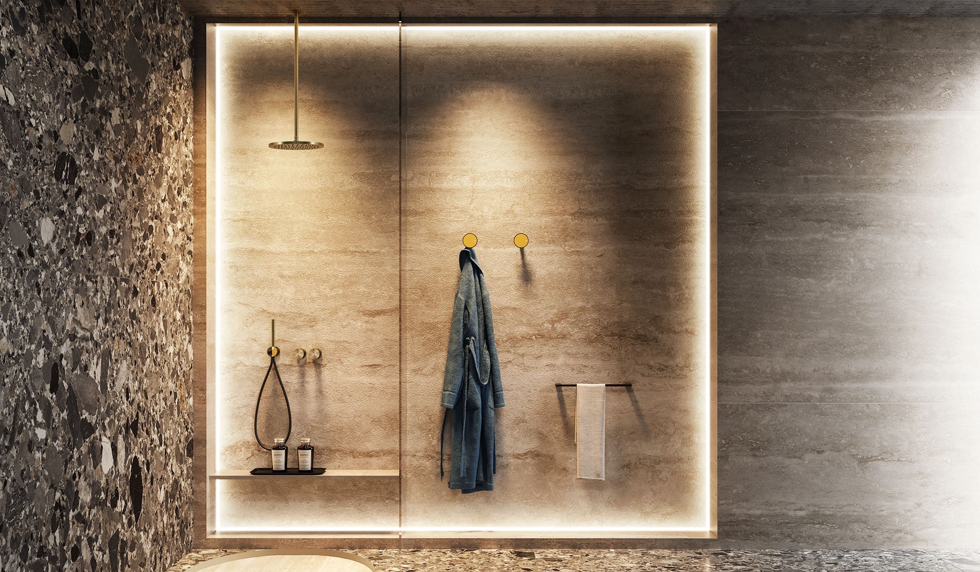 ORIGINI 66500/66502/66504 Metal towel rail By Gessi