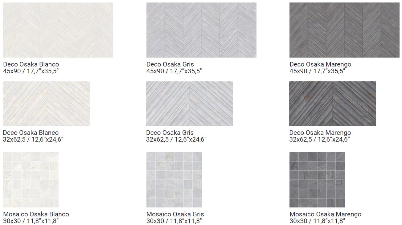 OSAKA DECO Revêtement de sol/mur en grès cérame émaillé effet pierre By GAYAFORES