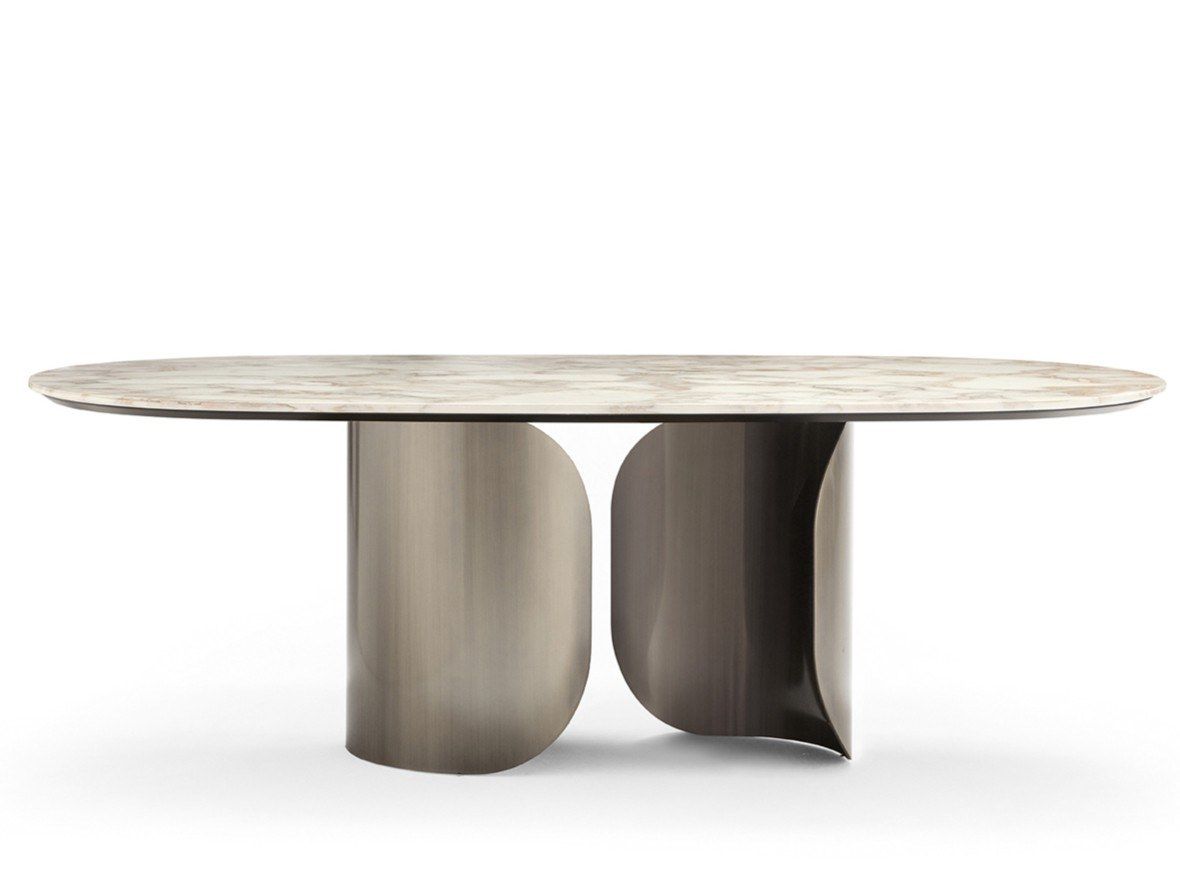 OSCAR | Oval table Oval marble table By OPERA CONTEMPORARY