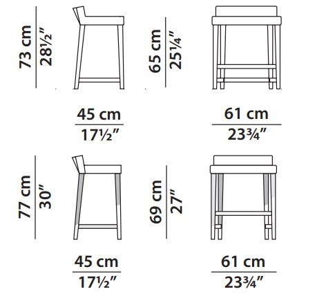 OSLO Stool By BAXTER | design Paola Navone