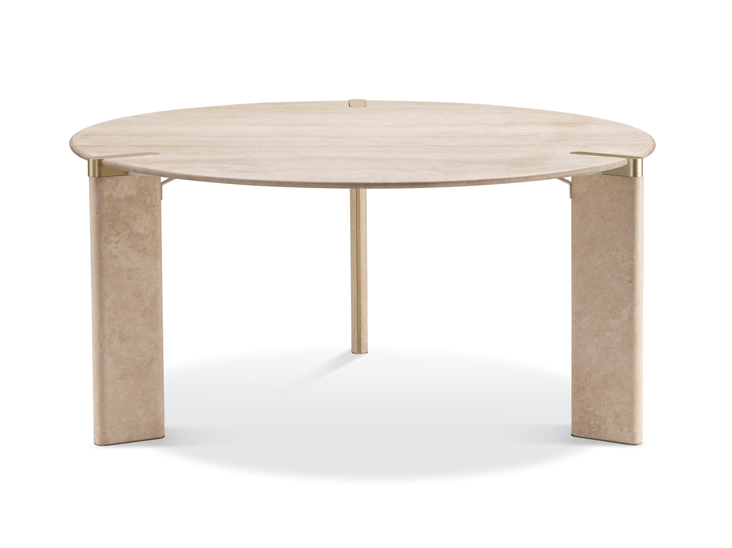 OTTANTA Round travertine dining table By GHIDINI1961 | design Lorenza ...