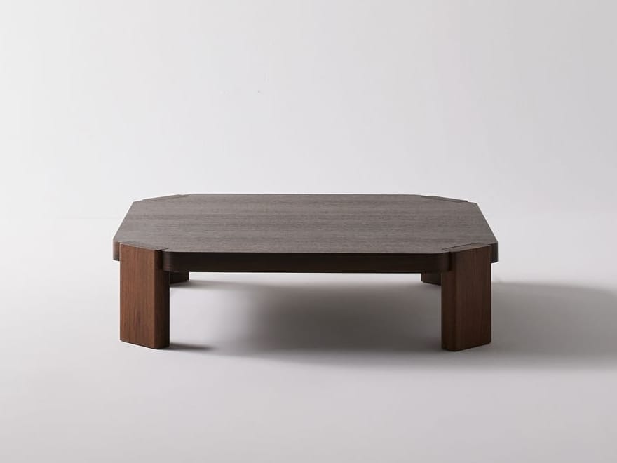 OTTAVIO Low solid wood coffee table By Nube Italia | design Fabio Fantolino