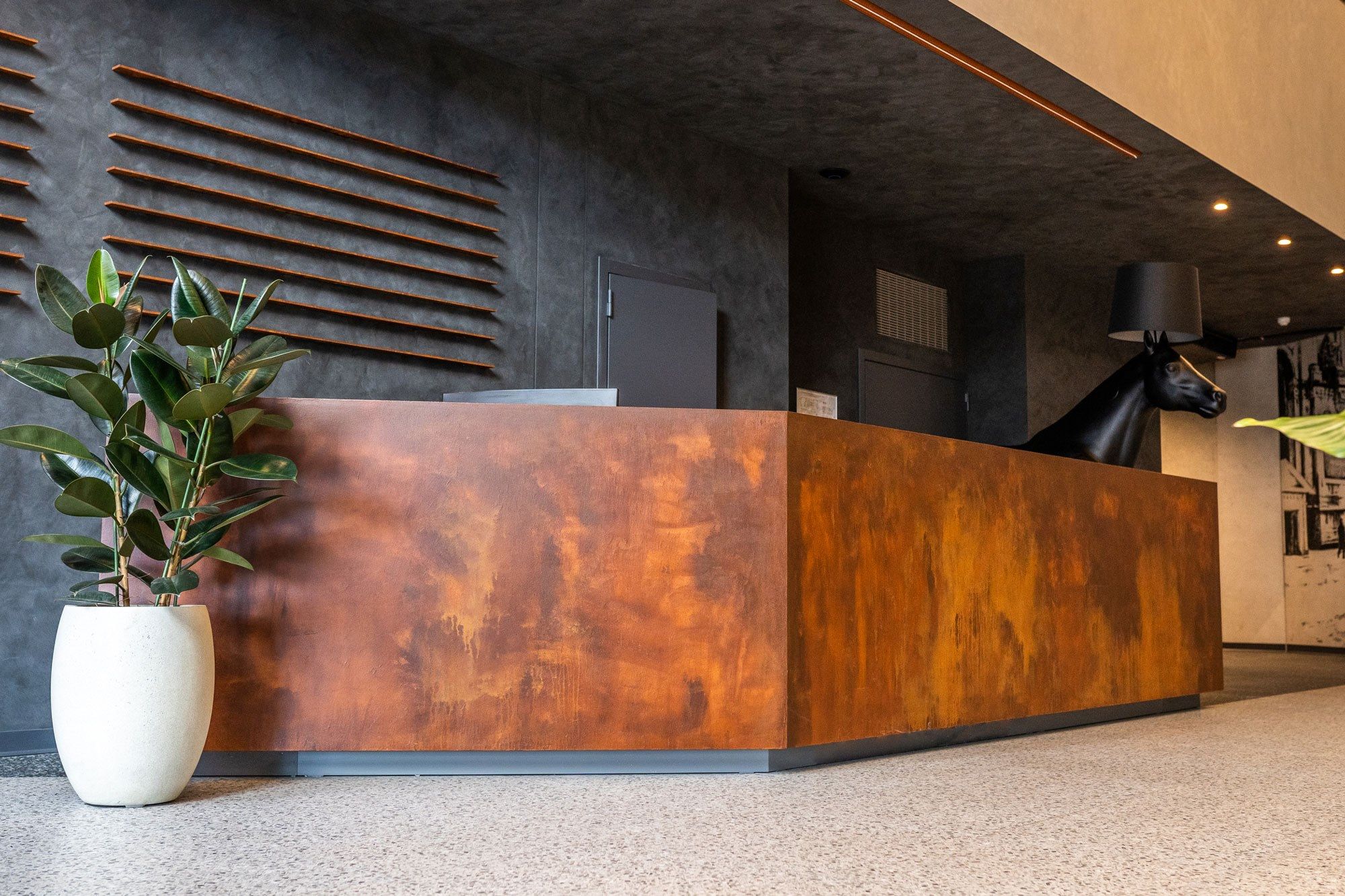 OXYDECOR® Paint effect Corten steel, copper and zinc By Isoplam