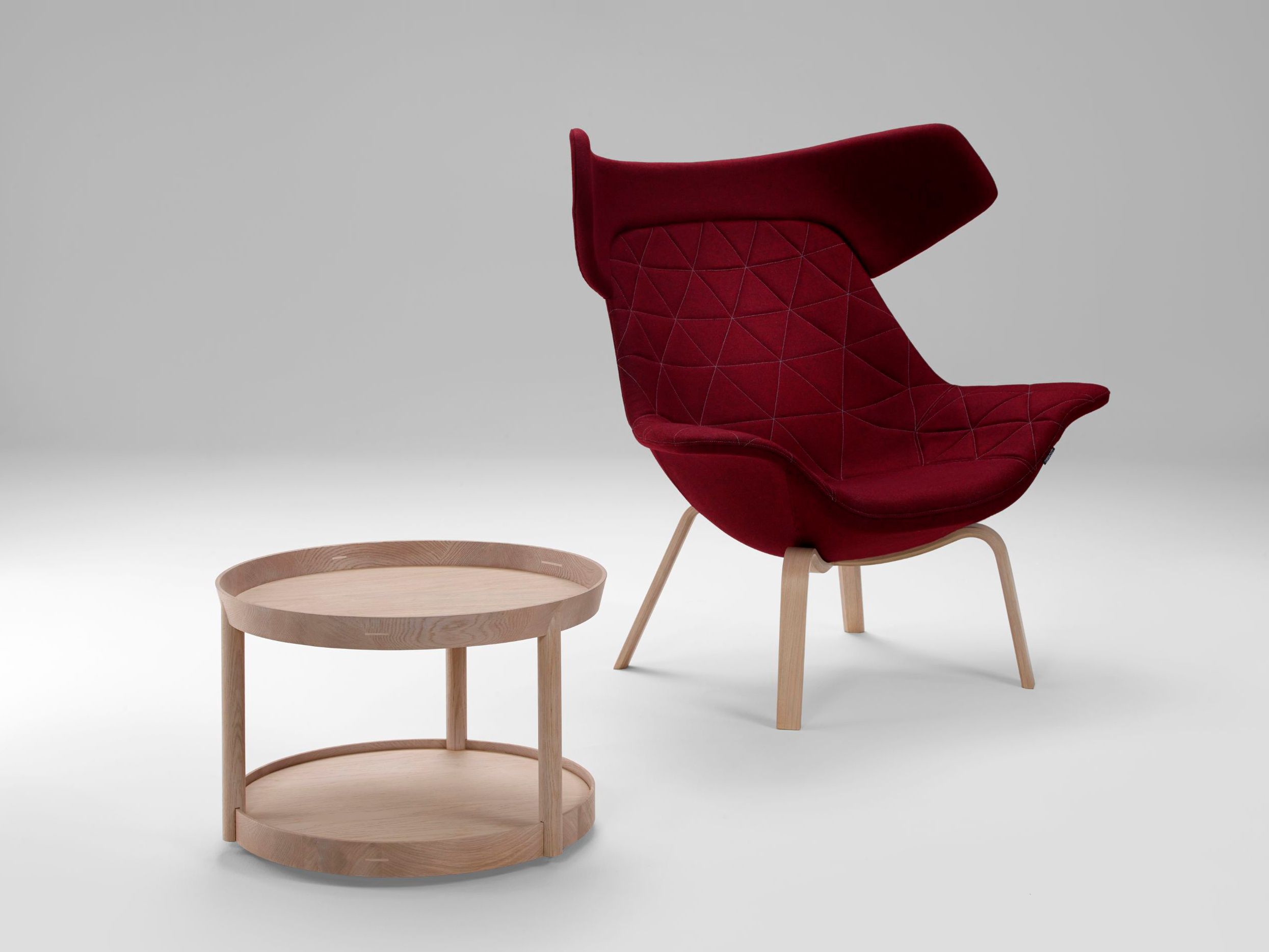 OYSTER WOOD HIGH Easy chair By Offecct | design Michael Sodeau