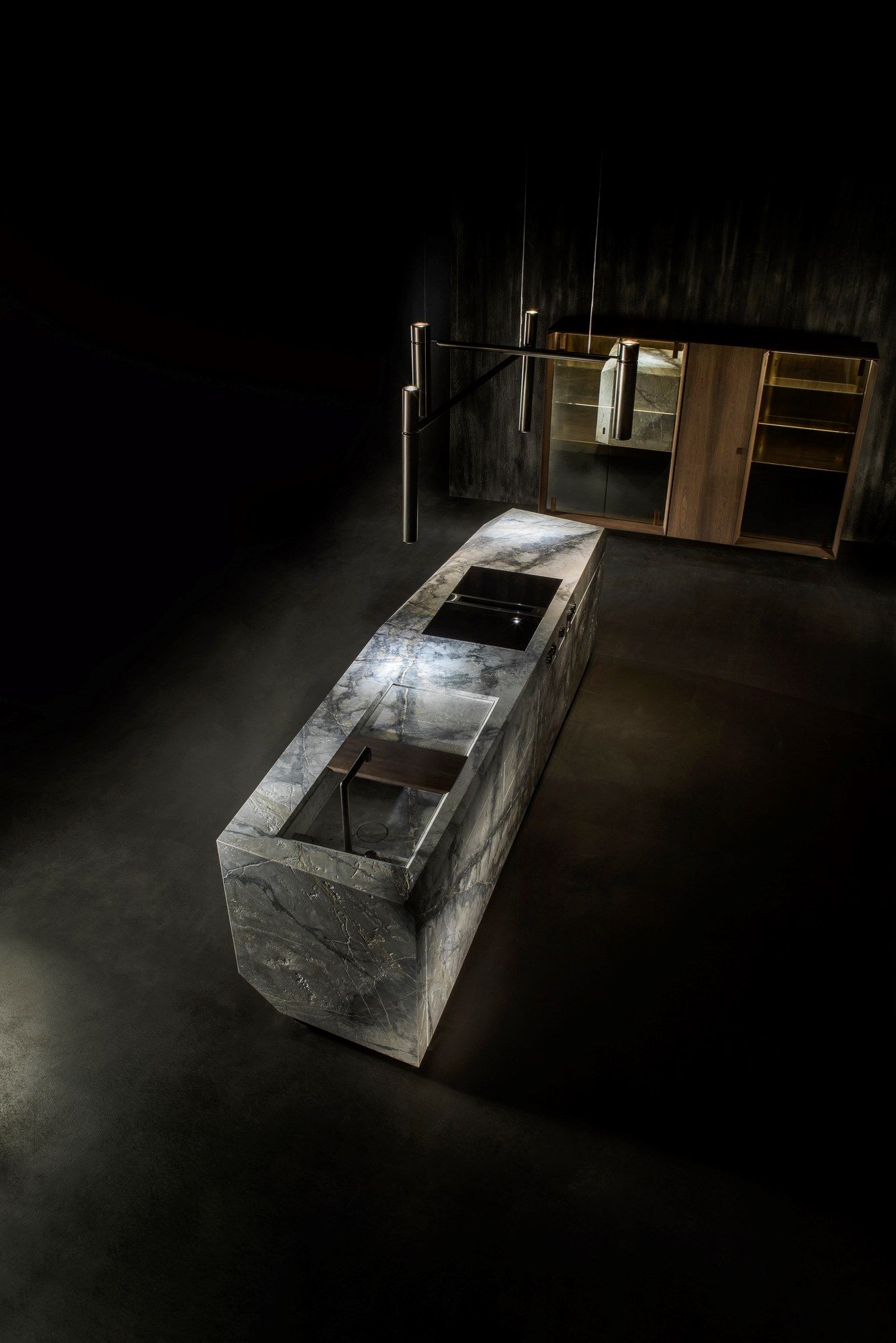 OZONE Stone kitchen with island By Henge | design Massimo Castagna