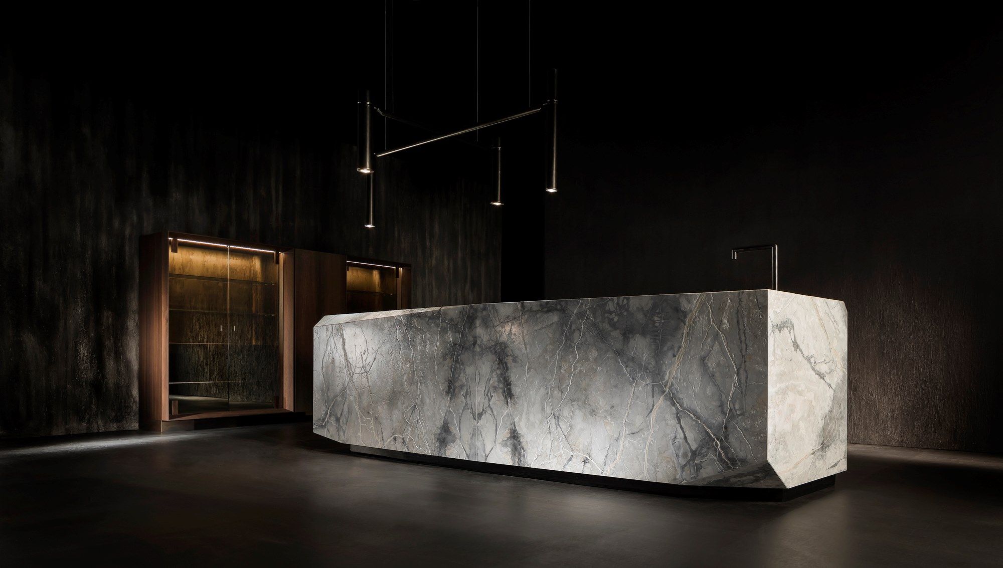OZONE Stone kitchen with island By Henge | design Massimo Castagna