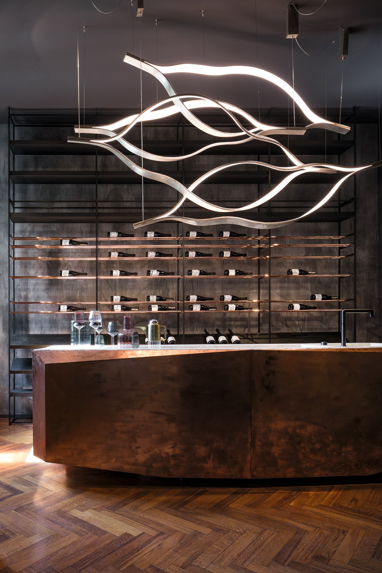 OZONE | Illuminated bar counter Ozone Collection By Henge design ...