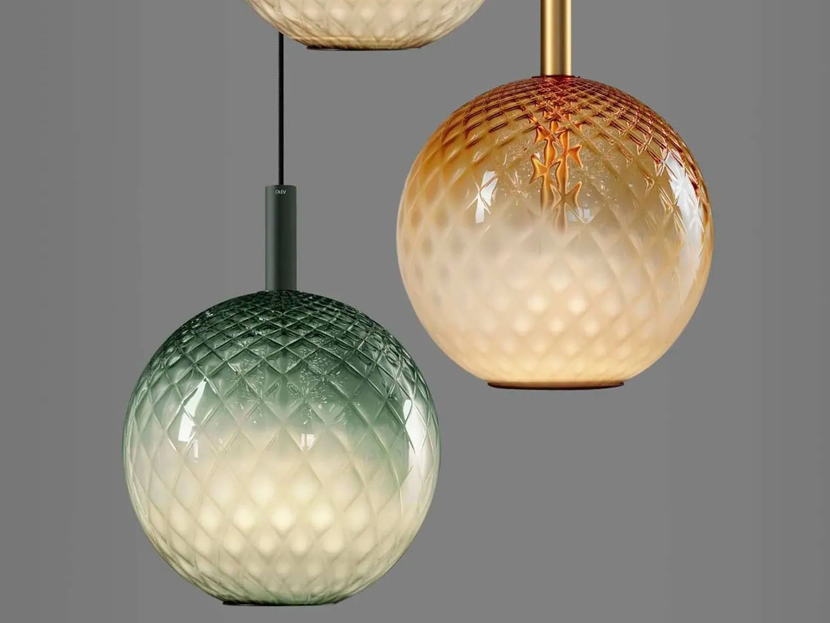 BEAM STICK NUANCE BALLOTON 350 Pendant lamp By Olev | design Marc Sadler