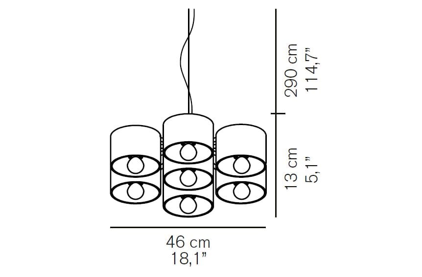 FIORE - 423 吊灯 By Oluce