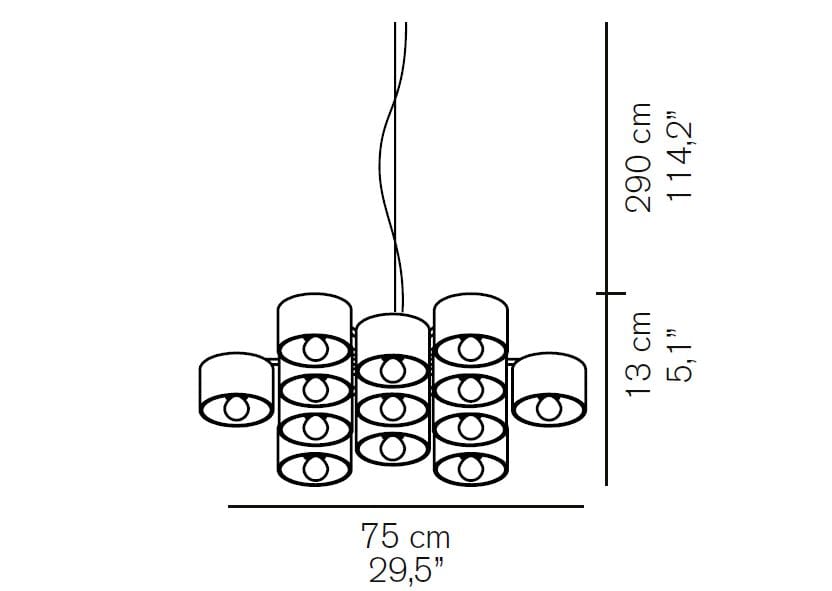 FIORE - 433 Pendant lamp By Oluce