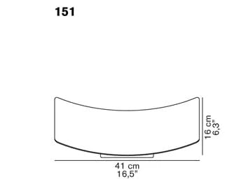 LENS - 151 Wall lamp By Oluce | design Francesco Rota
