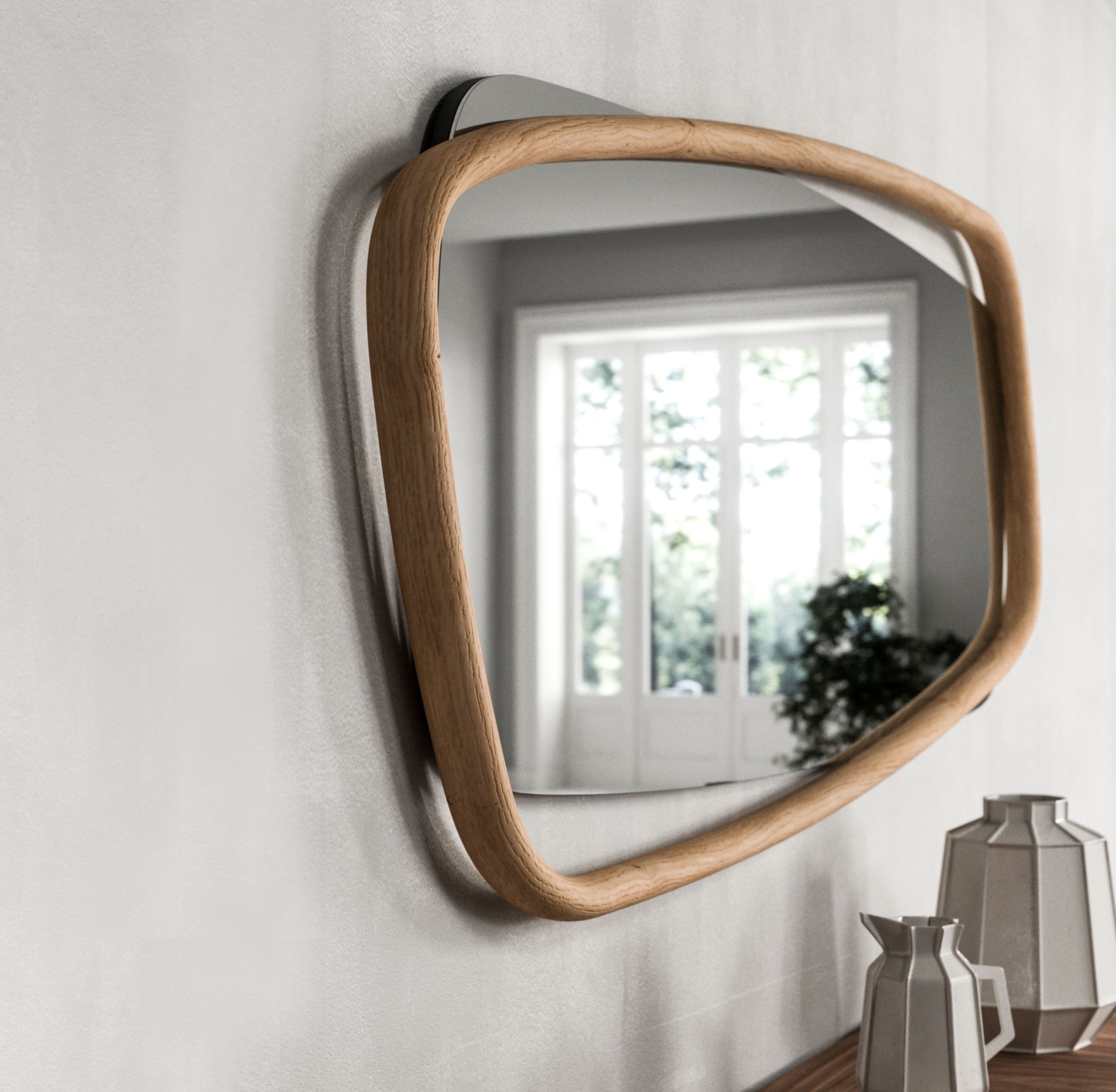 GOLDEN WOOD Rectangular wall-mounted mirror By Ozzio Italia | design ...