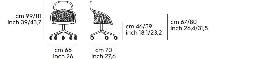 P47 DPA TS-CU 办公椅 By Midj | design Franco Poli