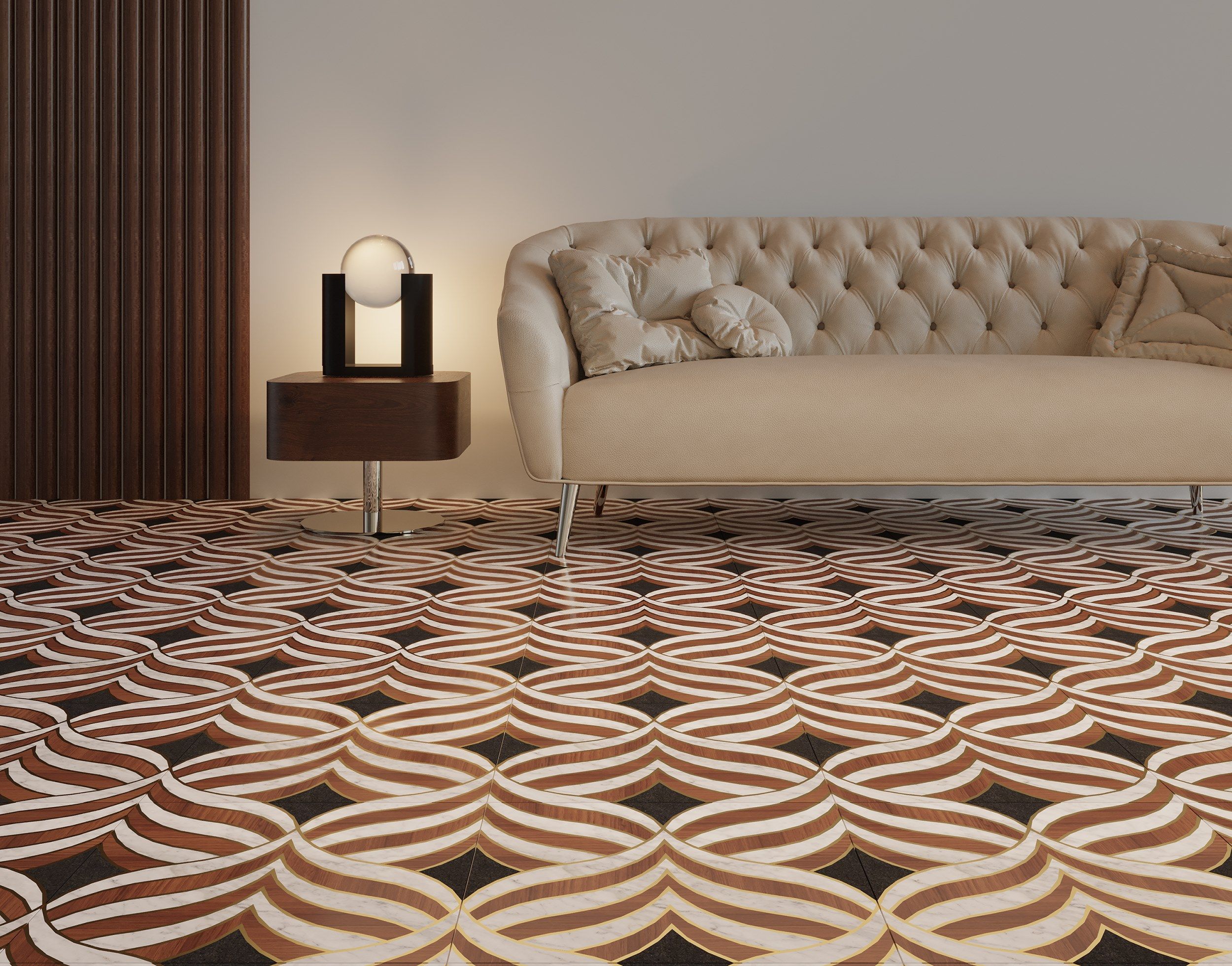 PALACIO Floor / wall tiles in natural stone and wood By Orvi