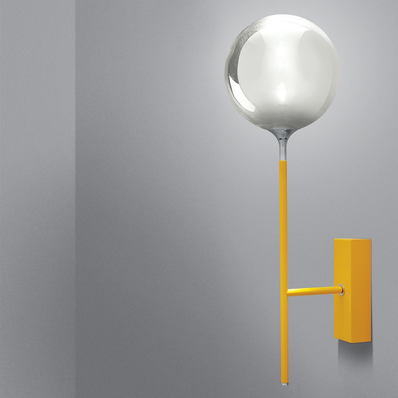 PALLONCINO LED glass and steel wall lamp By Firmamento Milano | design ...