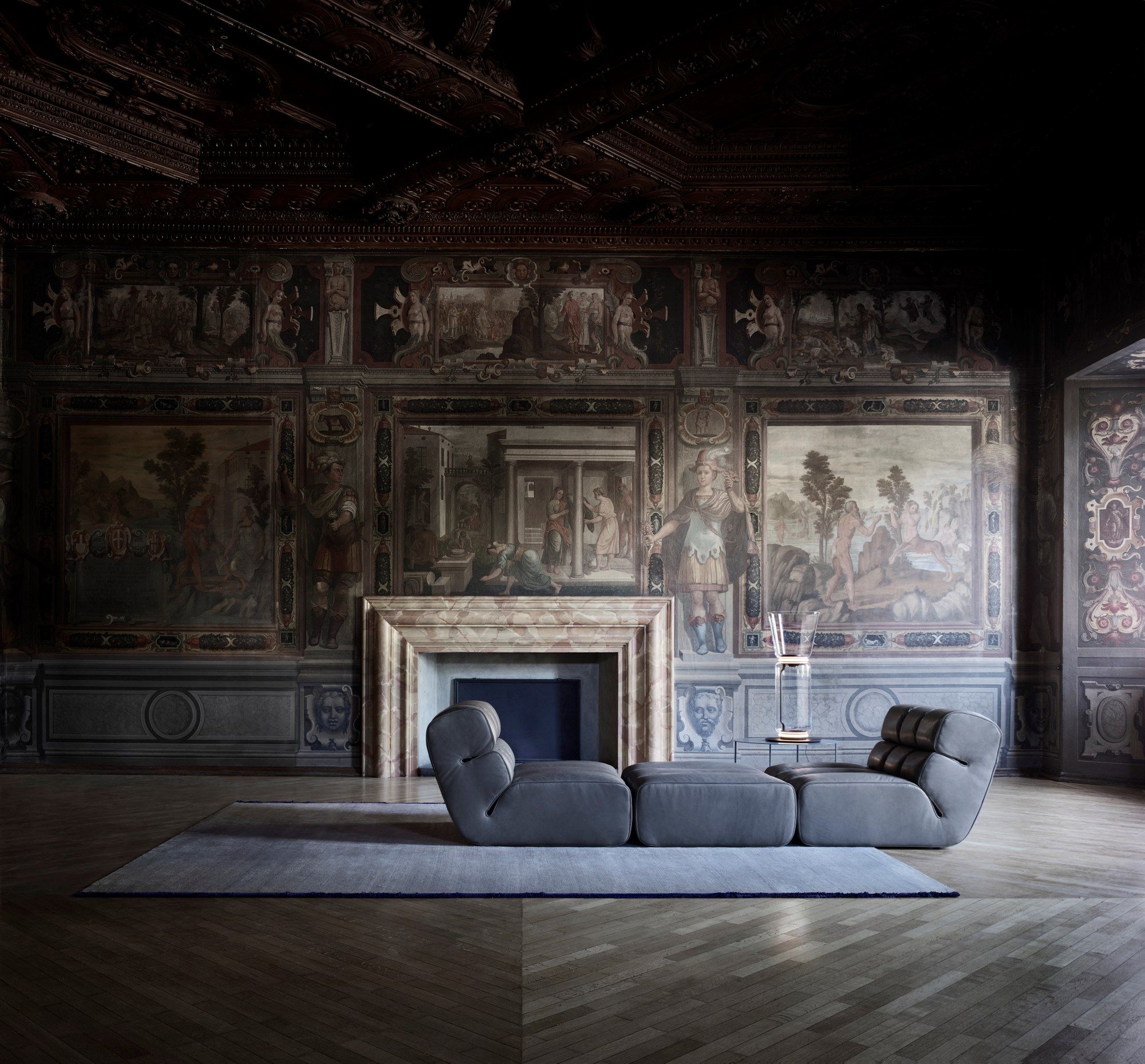 Sectional modular sofa PALMO By AMURA design Emanuel Gargano