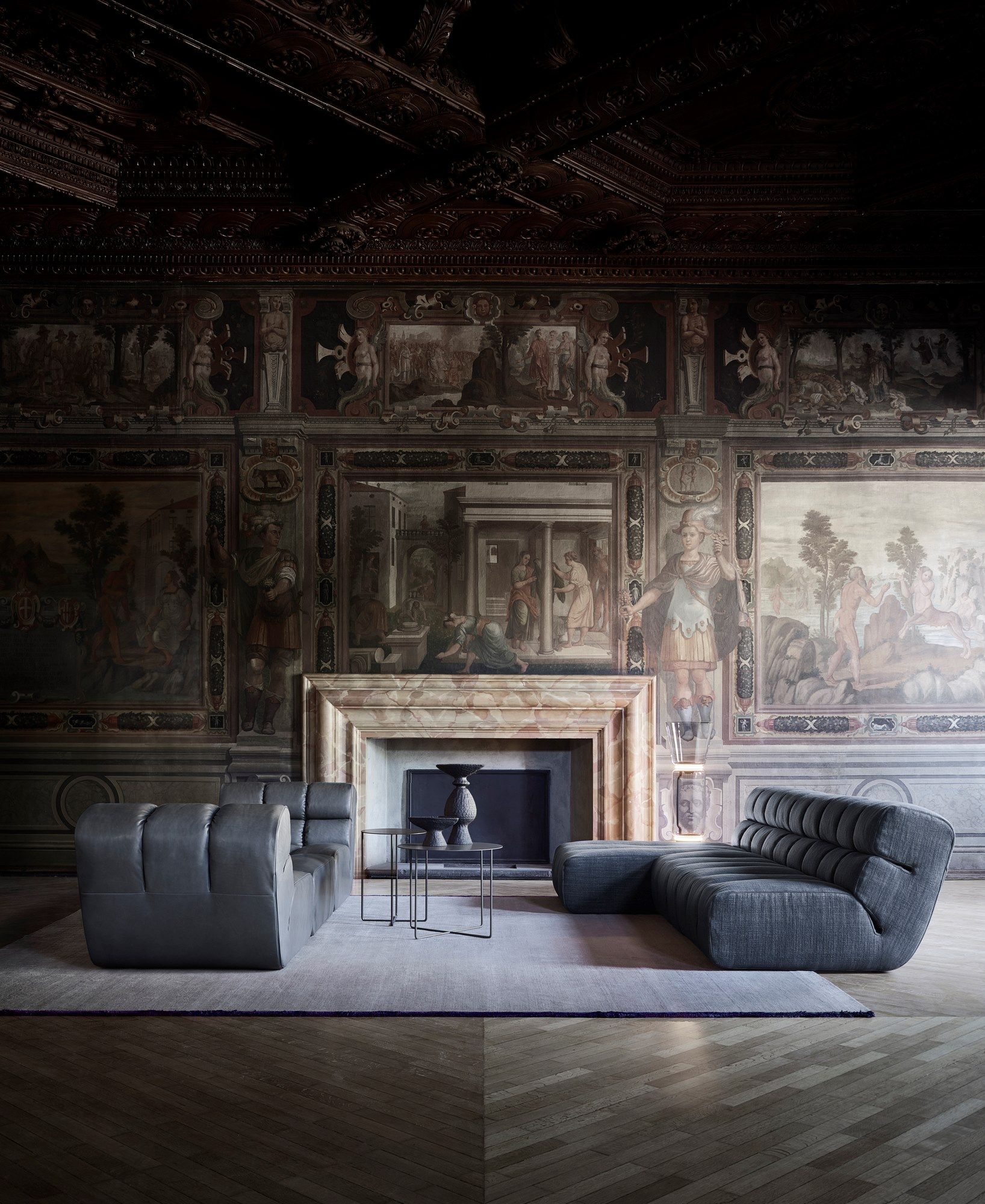 Sectional modular sofa PALMO By AMURA design Emanuel Gargano