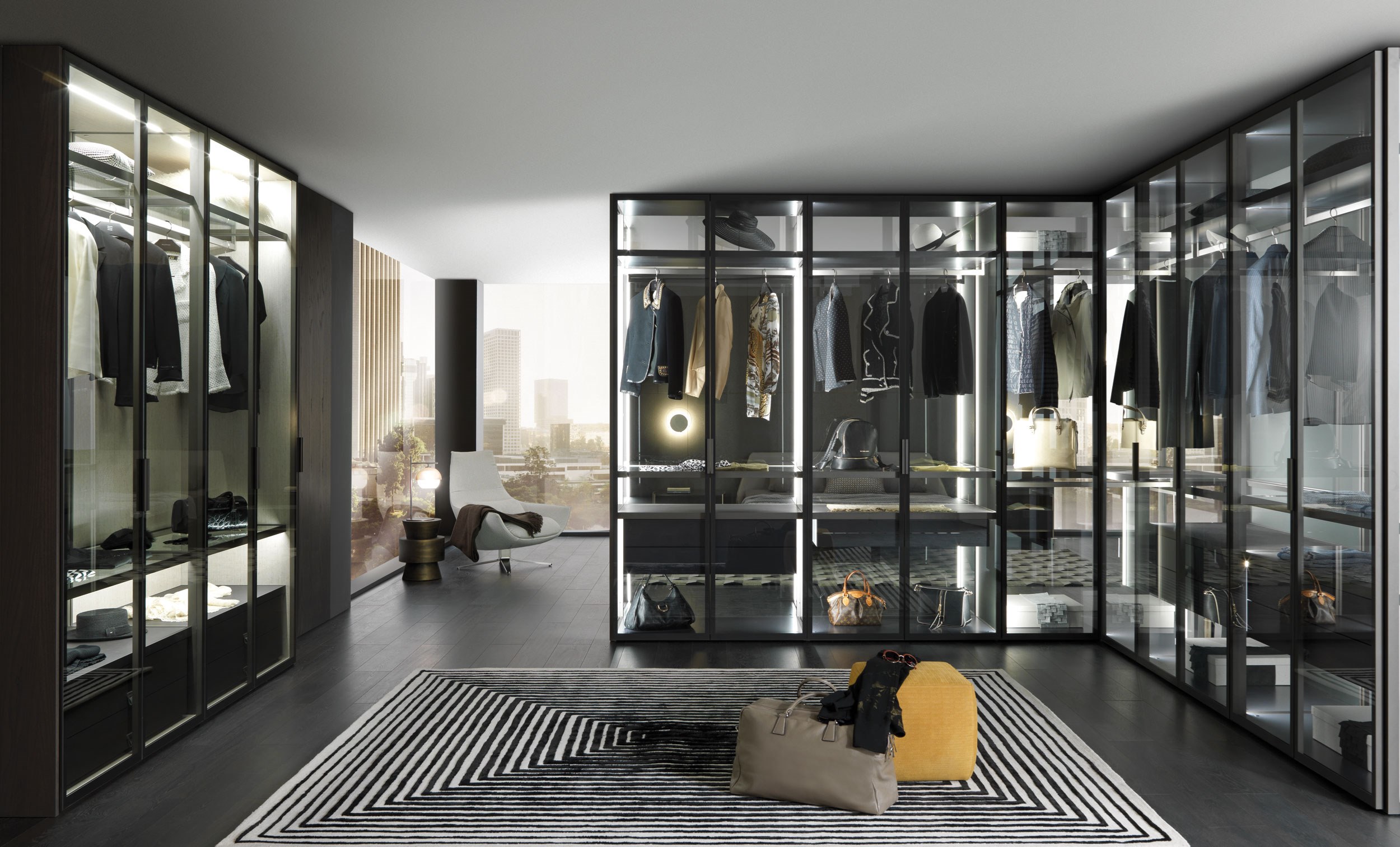 PALO ALTO | Corner walk-in wardrobe MisuraEmme Collection By MisuraEmme