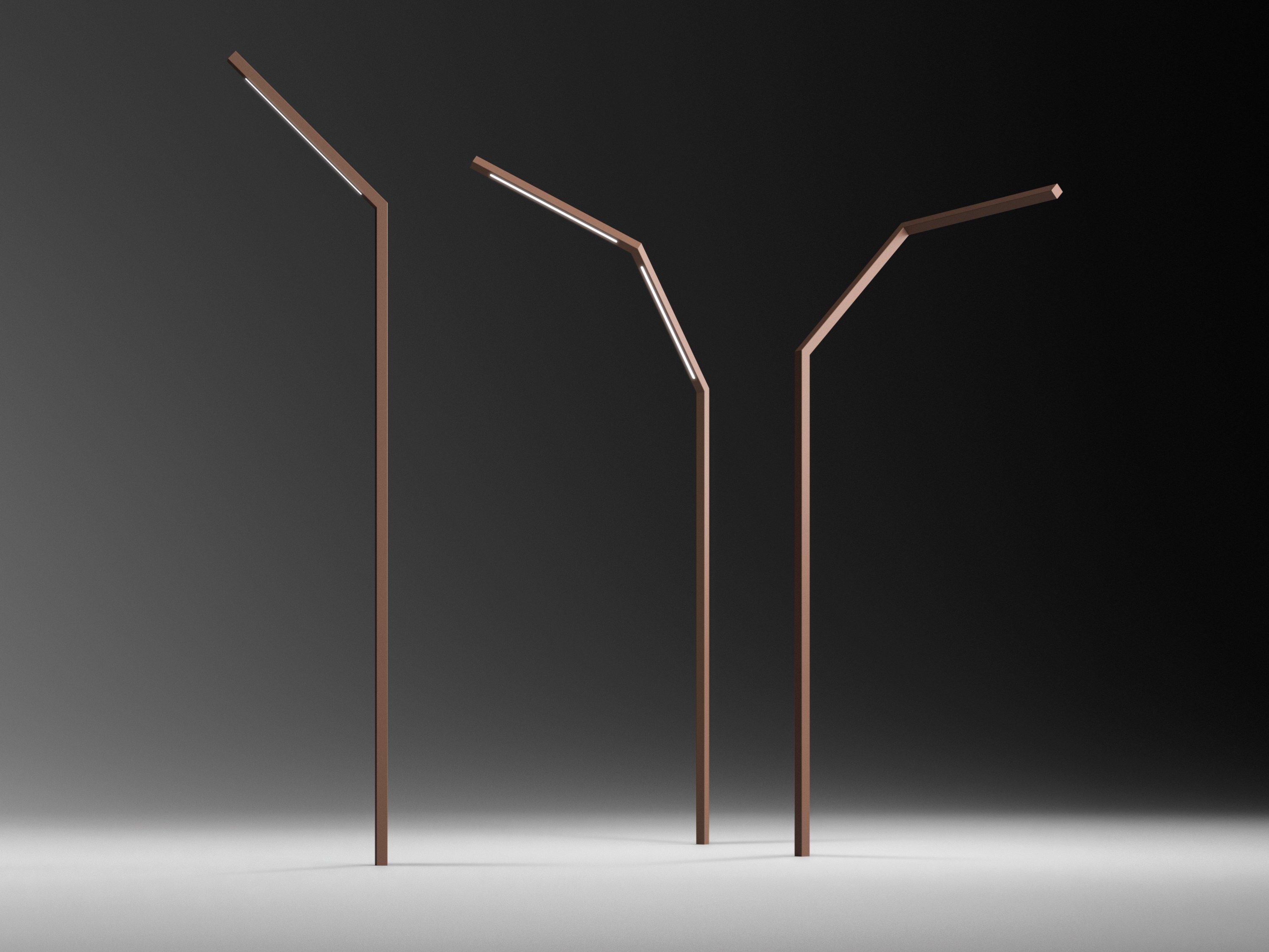 LED steel garden lamp post PALO ALTO By Vibia design Josep Lluís Xuclà