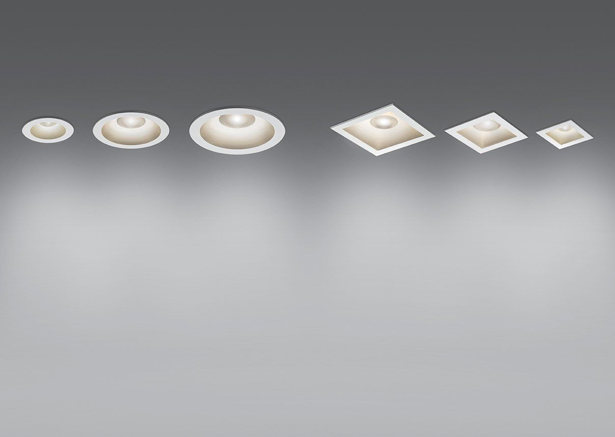PARABOLA Recessed LED ceiling aluminium spotlight By Artemide