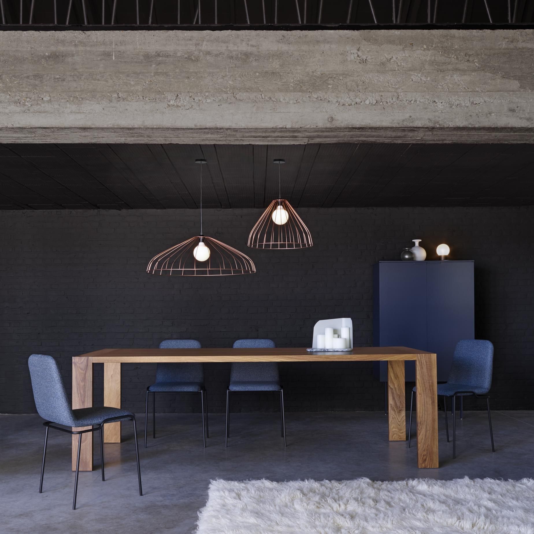 Steel pendant lamp PARACHUTE By Ligne Roset design Nathan Yong