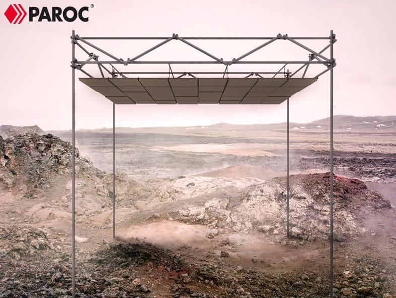 Acoustic rock wool ceiling panels PARAFON STEP By LINK industries