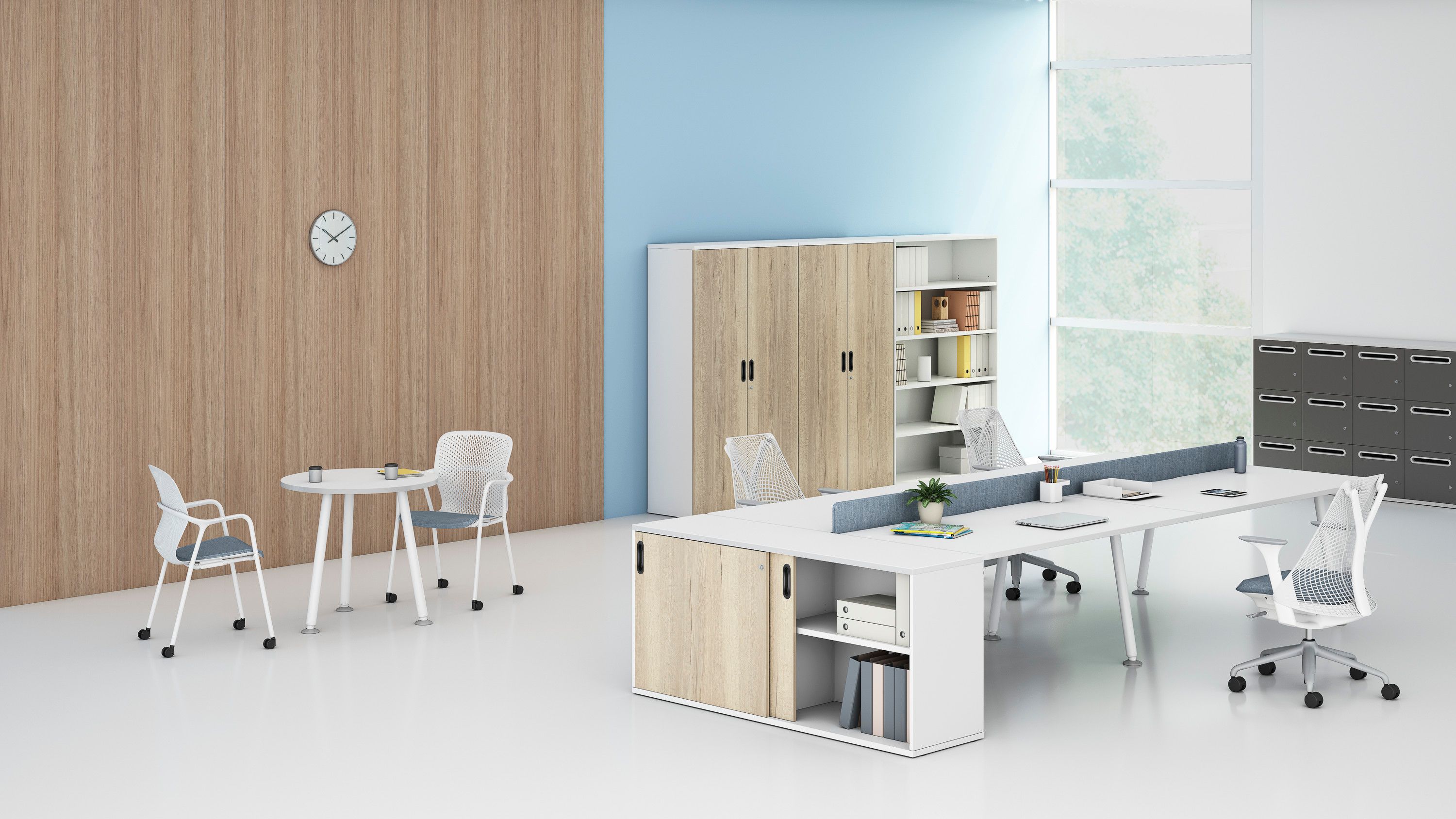 PARAGRAPH | Office storage unit with sliding doors Paragraph Collection ...