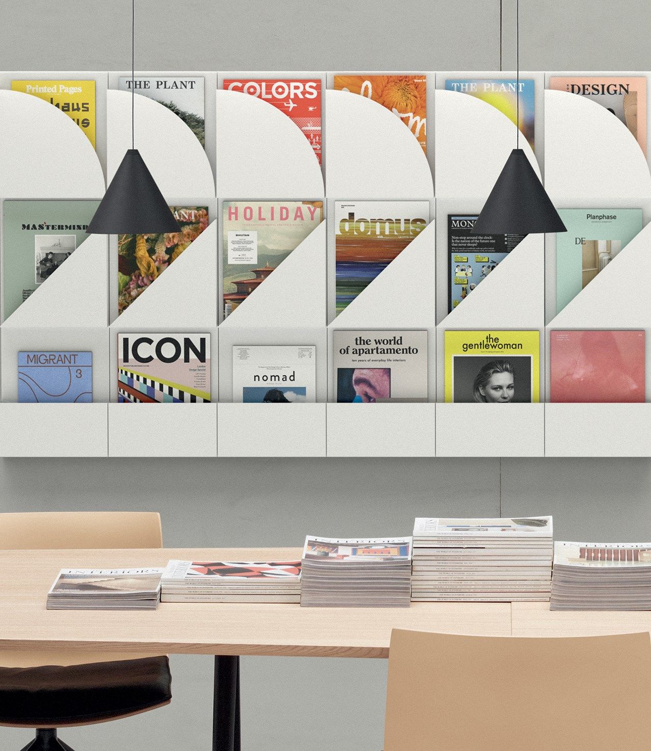 PARAVAN MOOD | Magazine rack By arper design Lievore Altherr