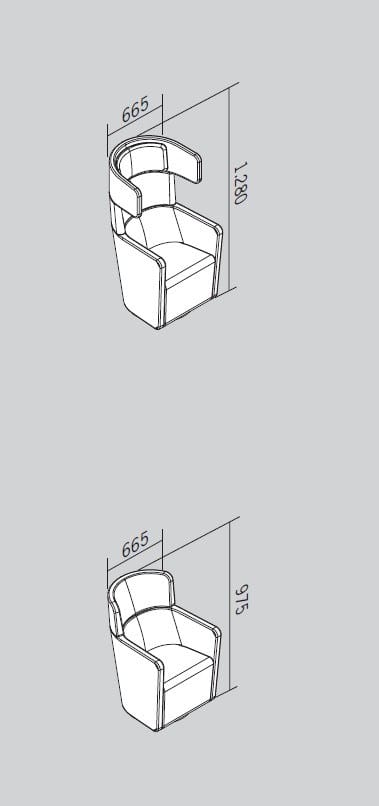 PARCS - WING | Armchair By BENE design PearsonLloyd