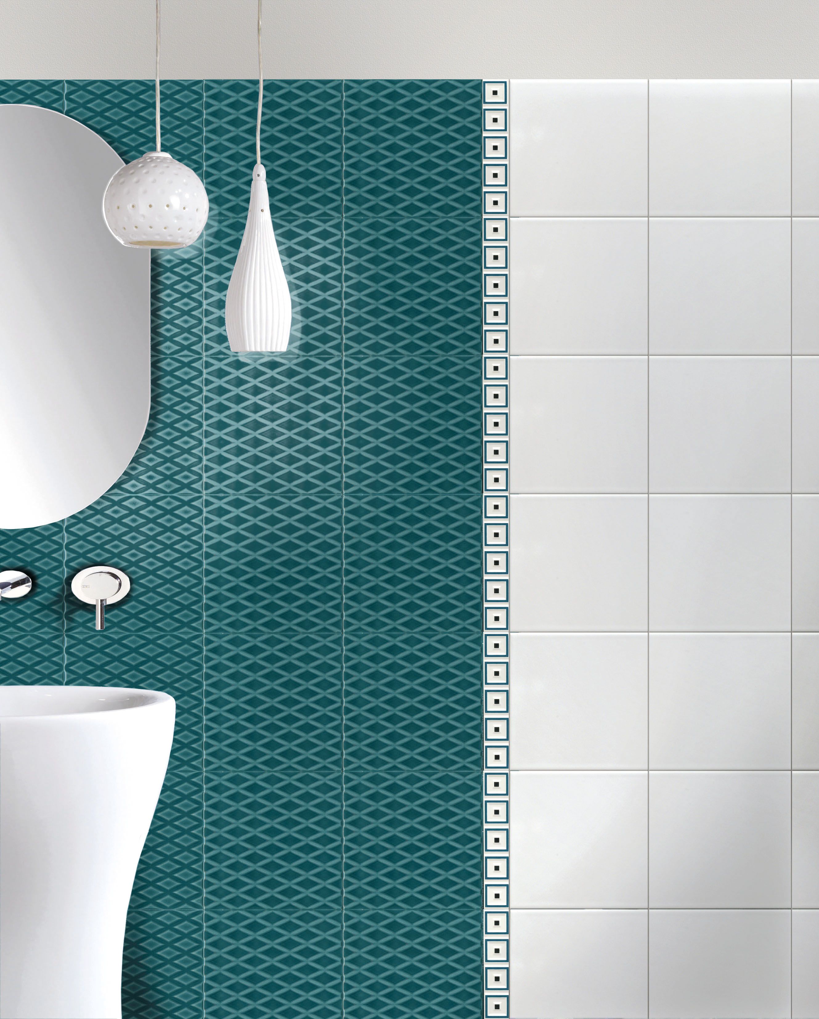 PARENTESI QUADRA | Piastrelle con superficie tridimensionale By Cerasarda