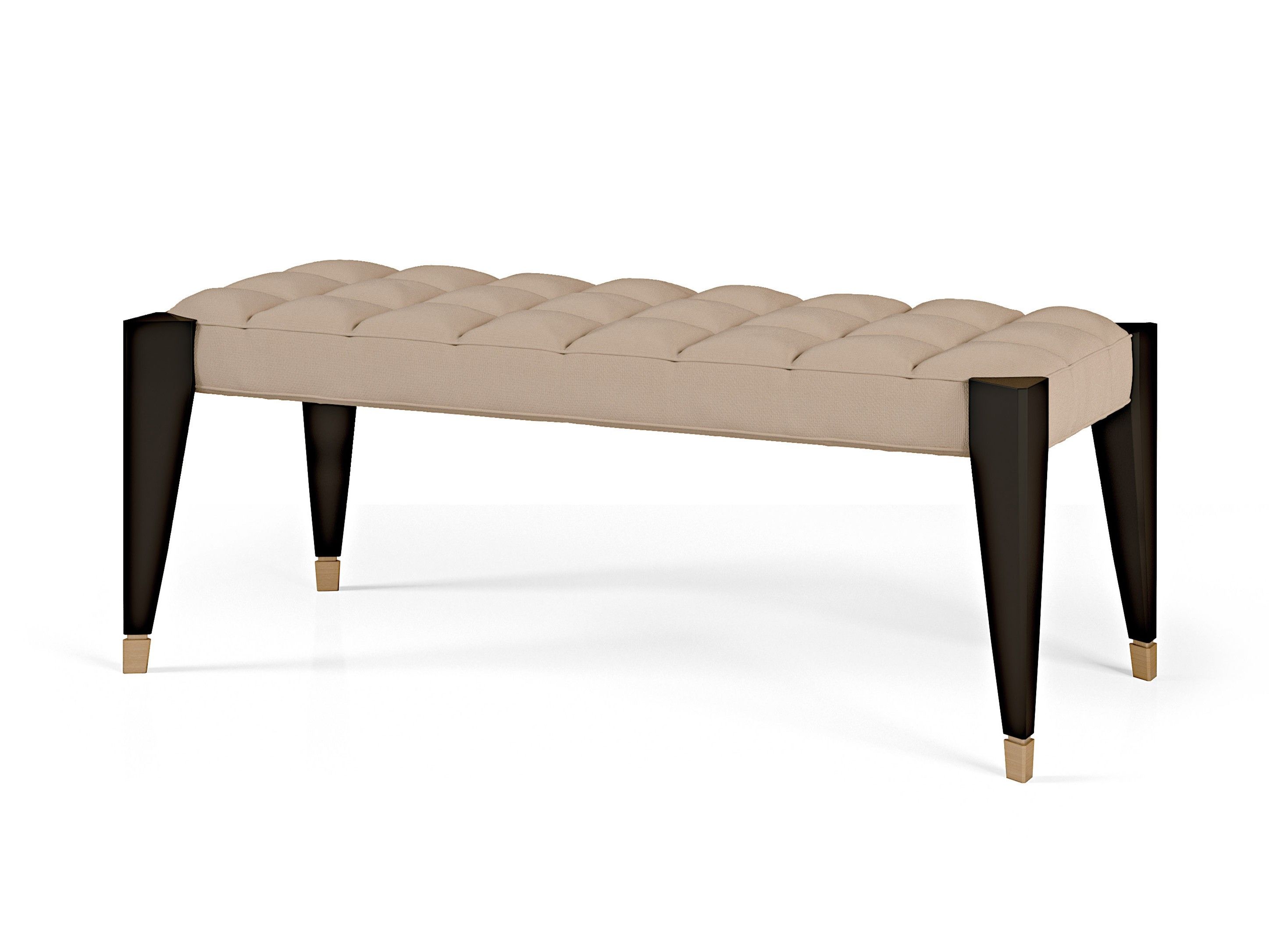 PARK AVENUE Tufted upholstered microfiber bench By Bellotti Ezio