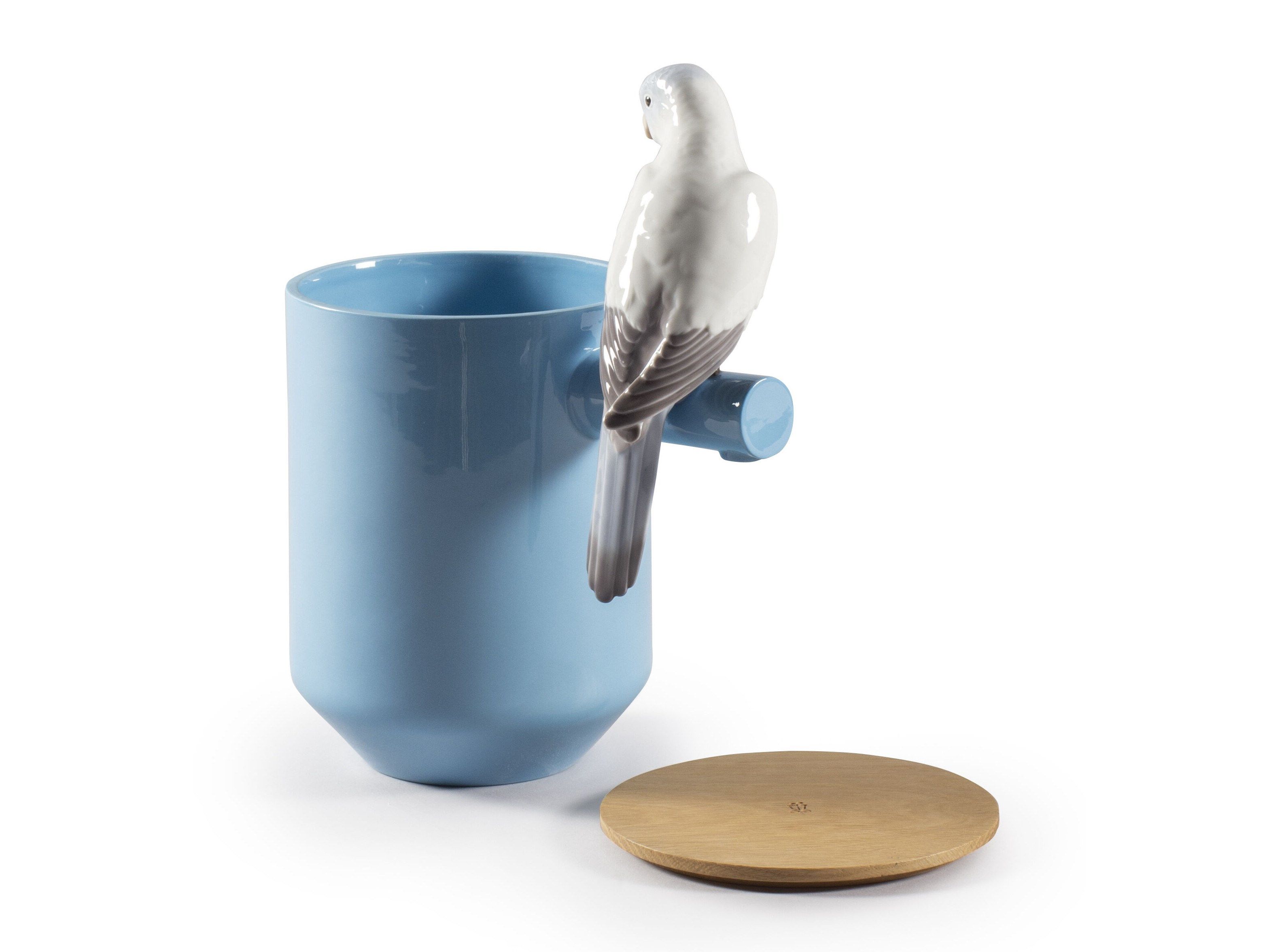 Porcelain candle holder PARROT'S SCENTED TREASURE By Lladró