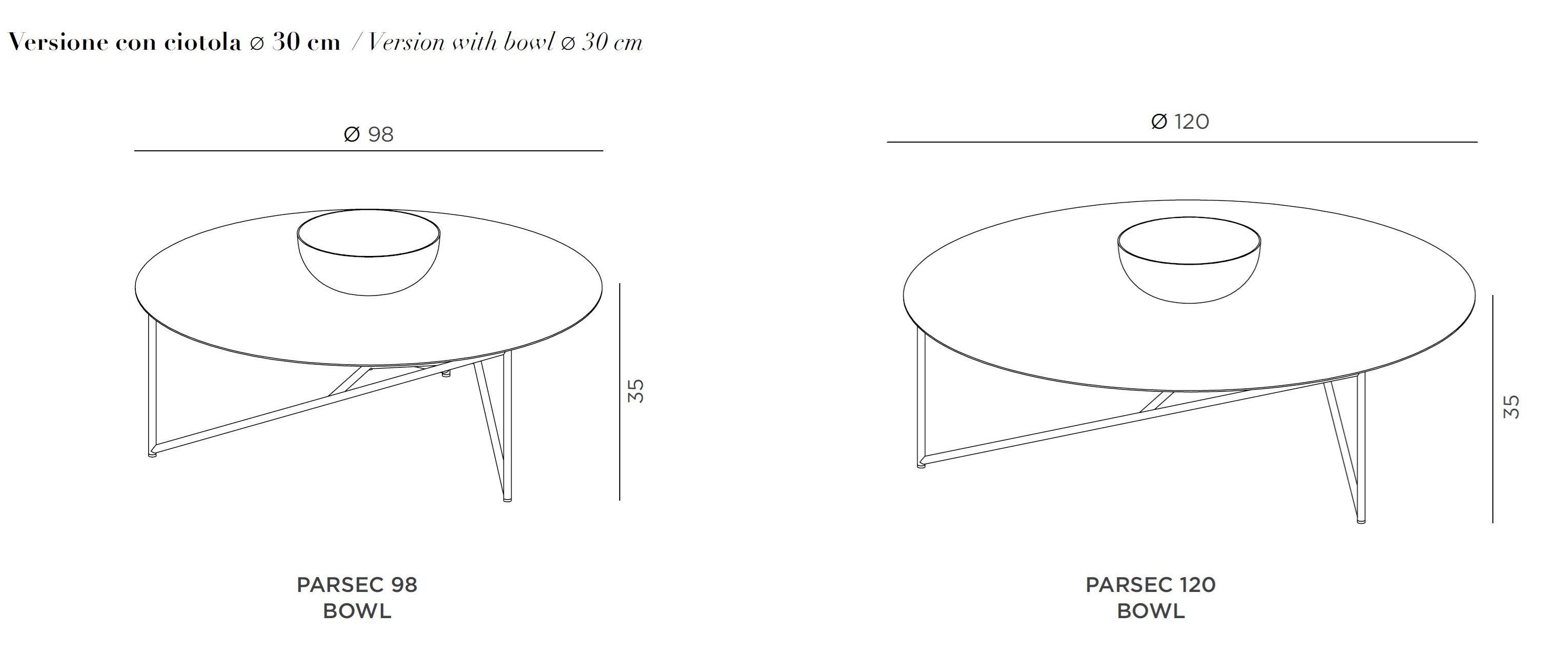 PARSEC Coffee table By DE CASTELLI | design Emilio Nanni