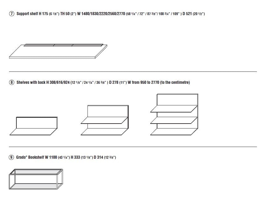 Sectional storage wall PASS-WORD EVOLUTION | TV wall system Pass-Word ...